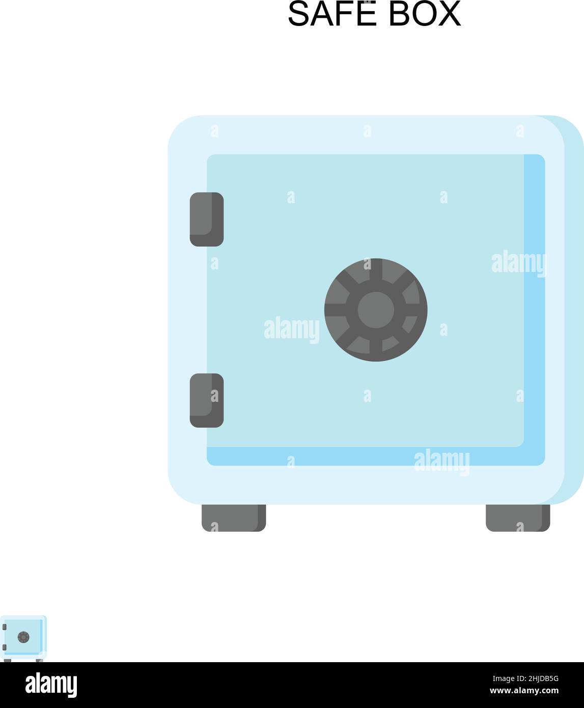 Safe box Simple vector icon. Illustration symbol design template for ...