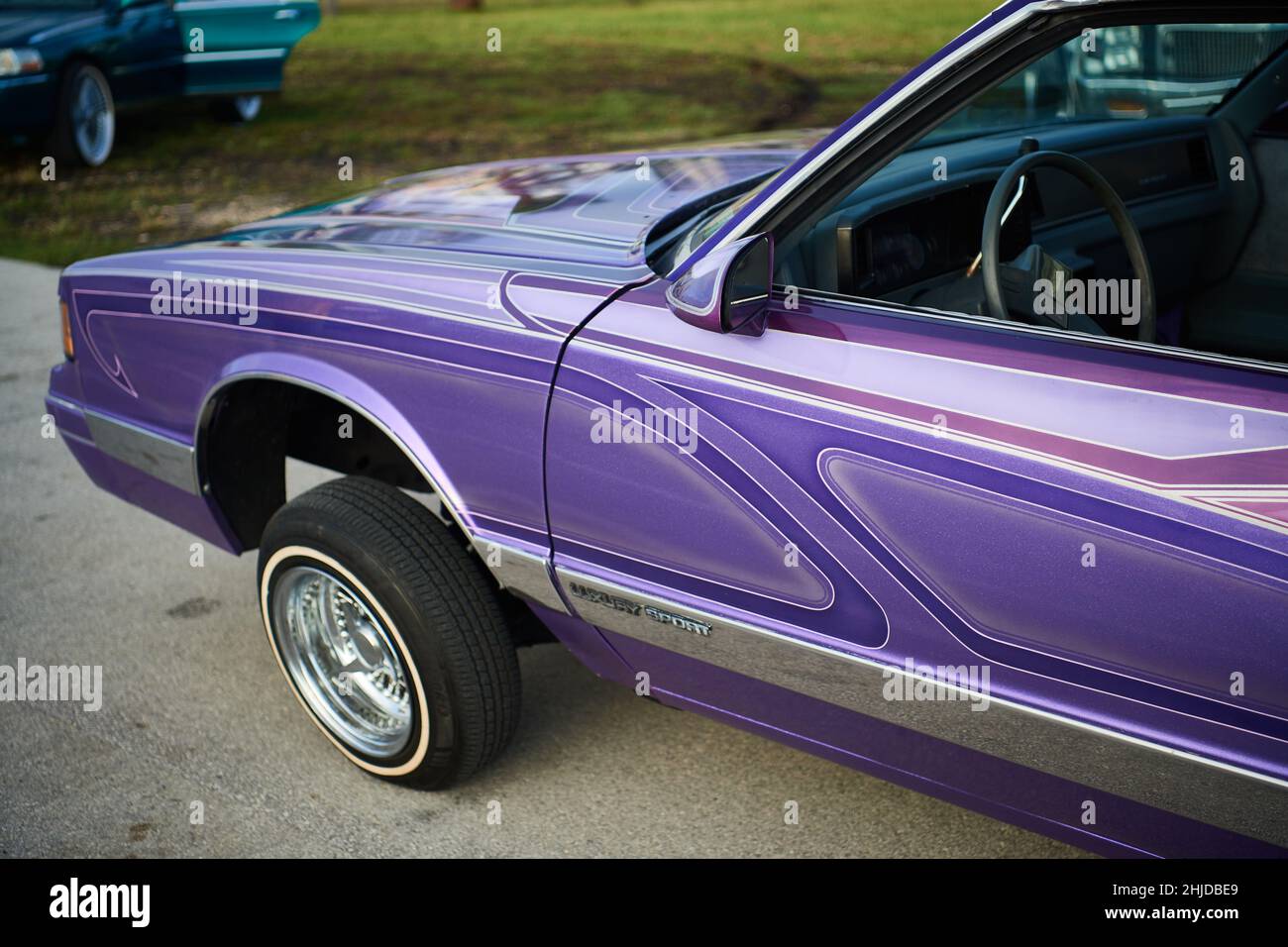 Purple Lowrider Cars