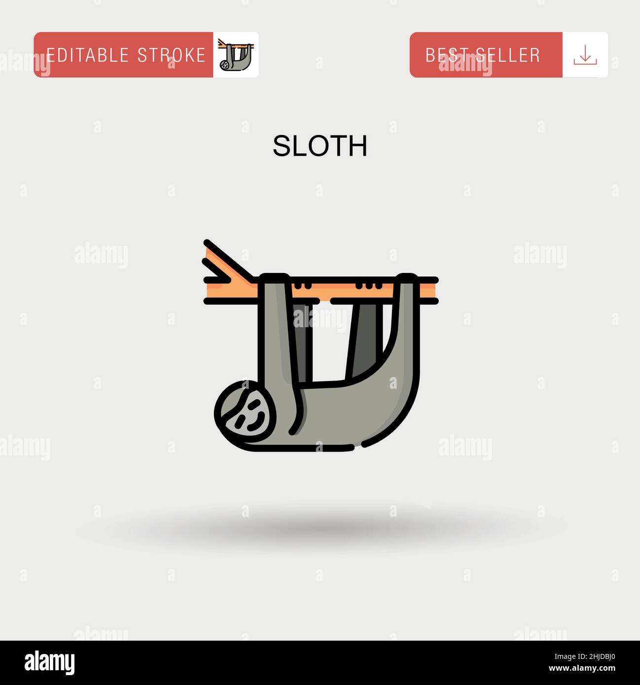 Cute sloth face hi-res stock photography and images - Alamy