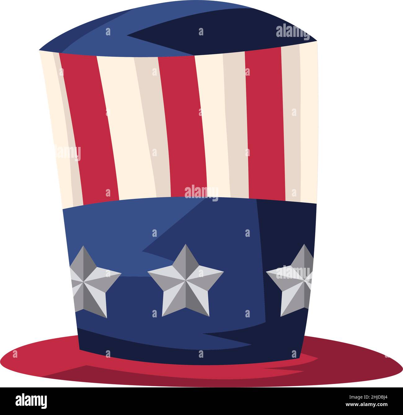 american top hat over white Stock Vector Image & Art - Alamy