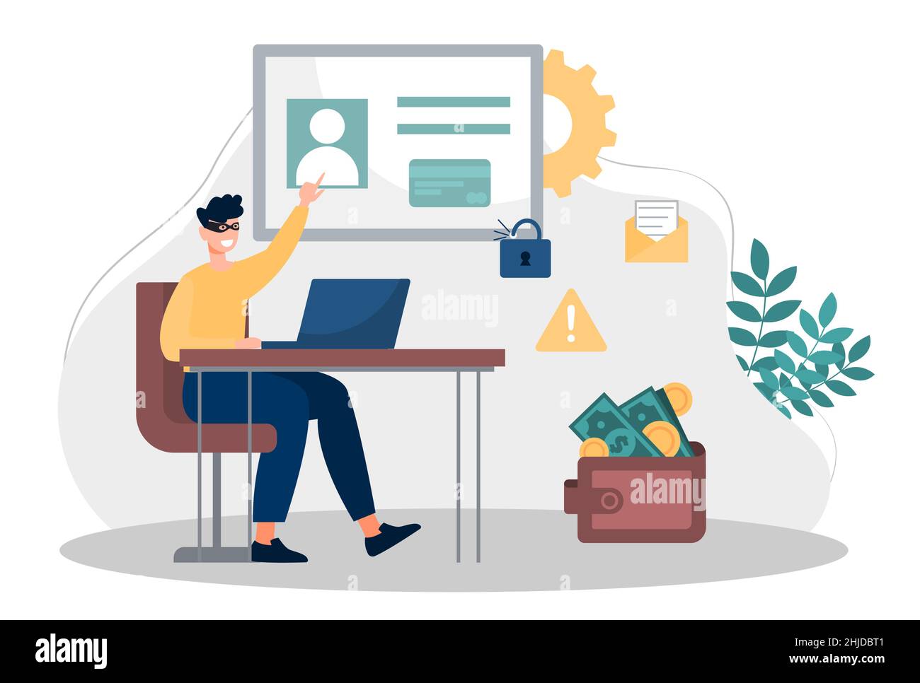 Hacker spy attack cyber Stock Vector Images - Alamy