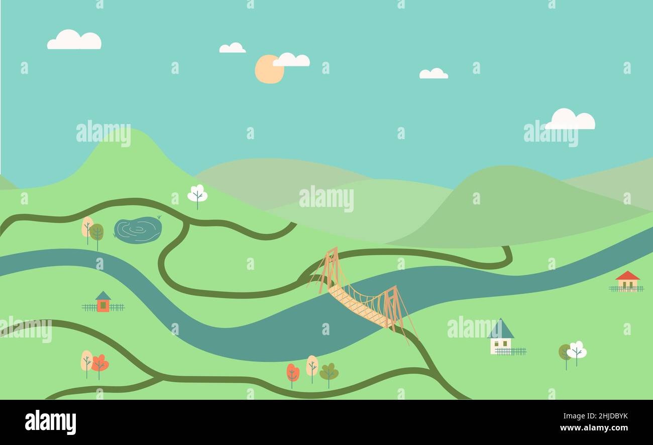 Environment map design panorama Stock Vector Images - Alamy