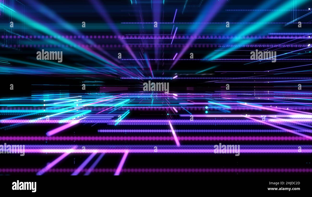 Digital Cyberspace with Particles. Techology background Stock Photo - Alamy