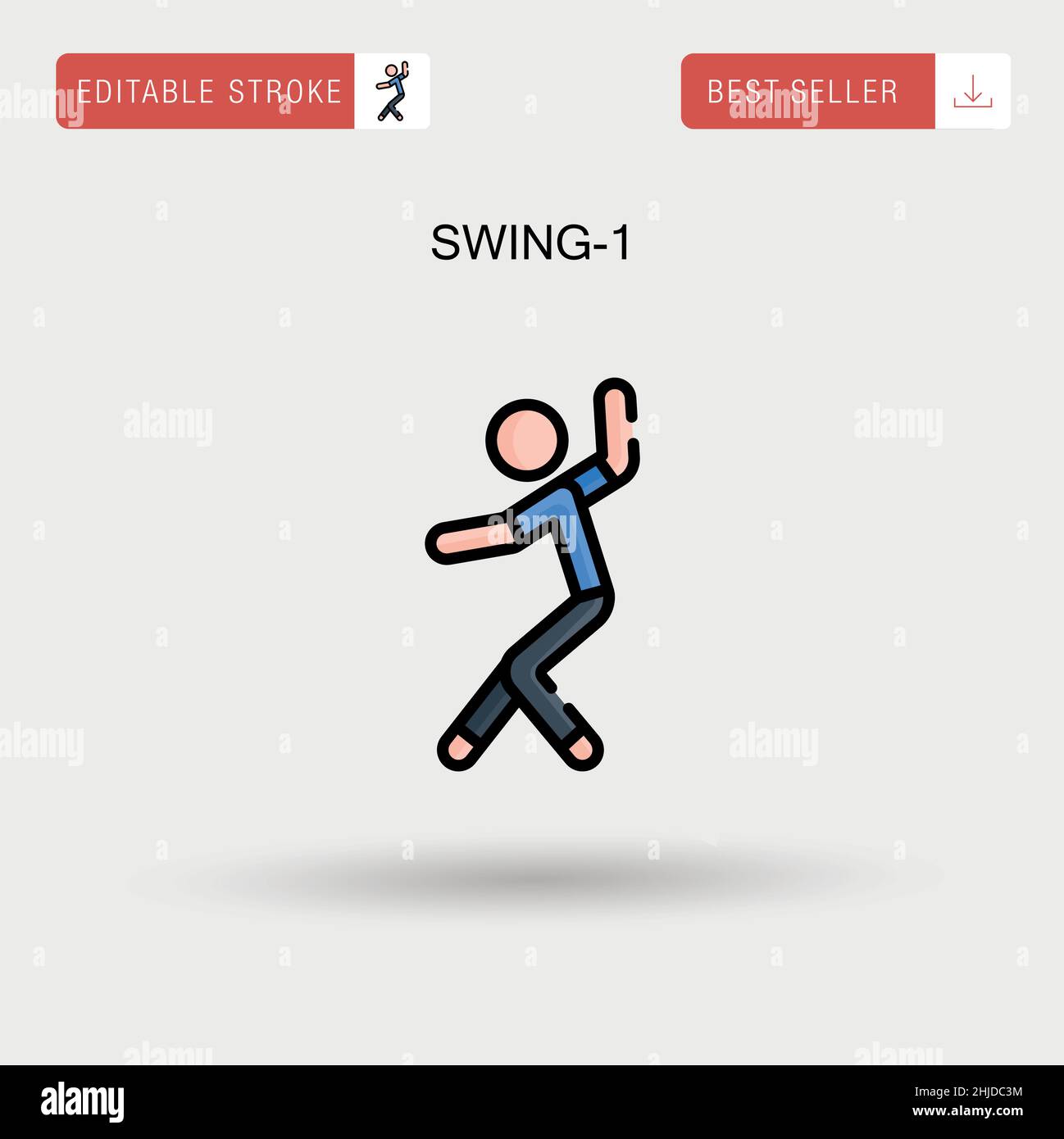 Swing-1 Simple vector icon Stock Vector Image & Art - Alamy