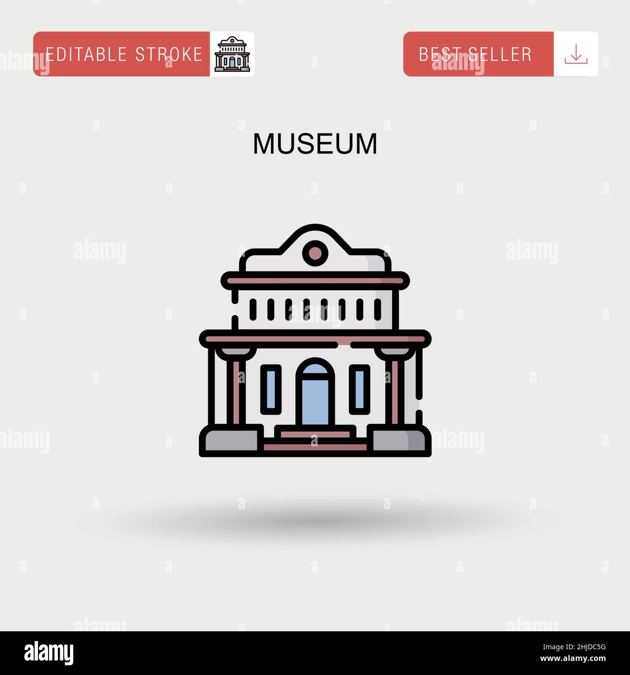 Museum Simple vector icon Stock Vector Image & Art - Alamy
