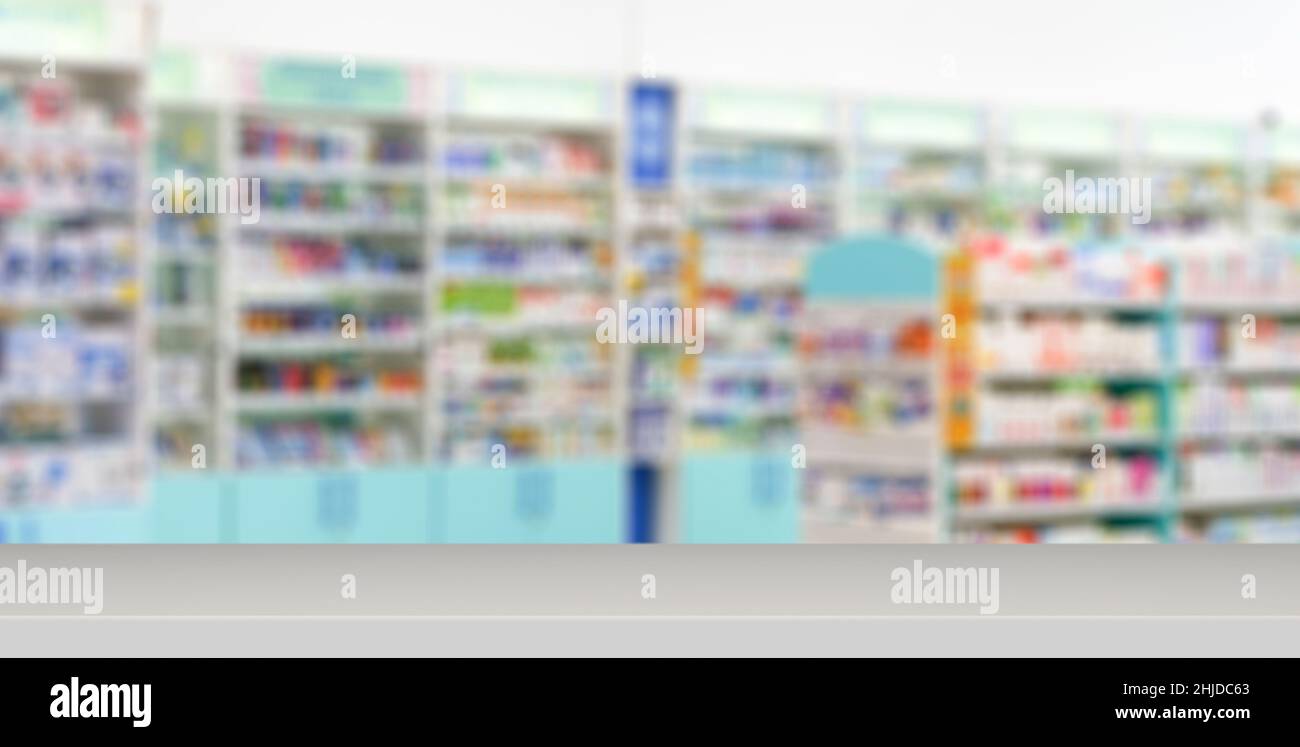 Pharmacy table hi-res stock photography and images - Alamy