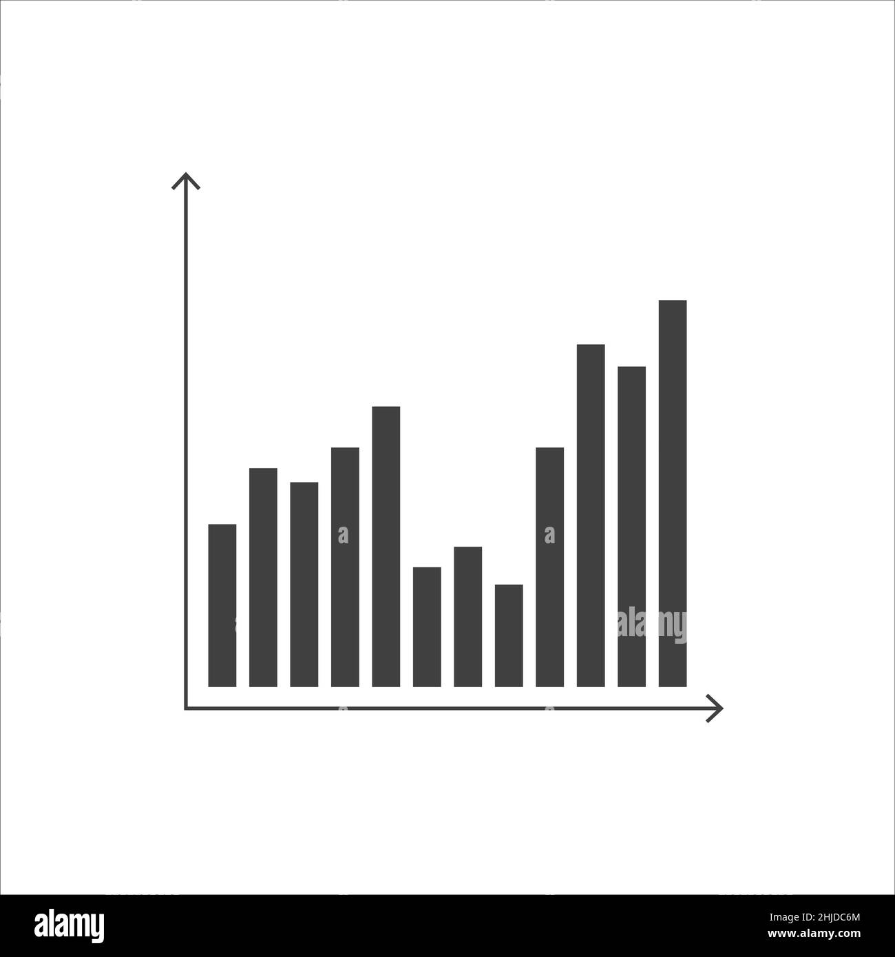graph icon. statistics, analytics symbol template for graphic and web ...