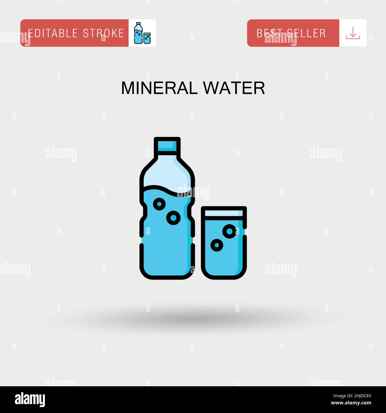 Drink mineral water bottle Stock Vector Images - Alamy