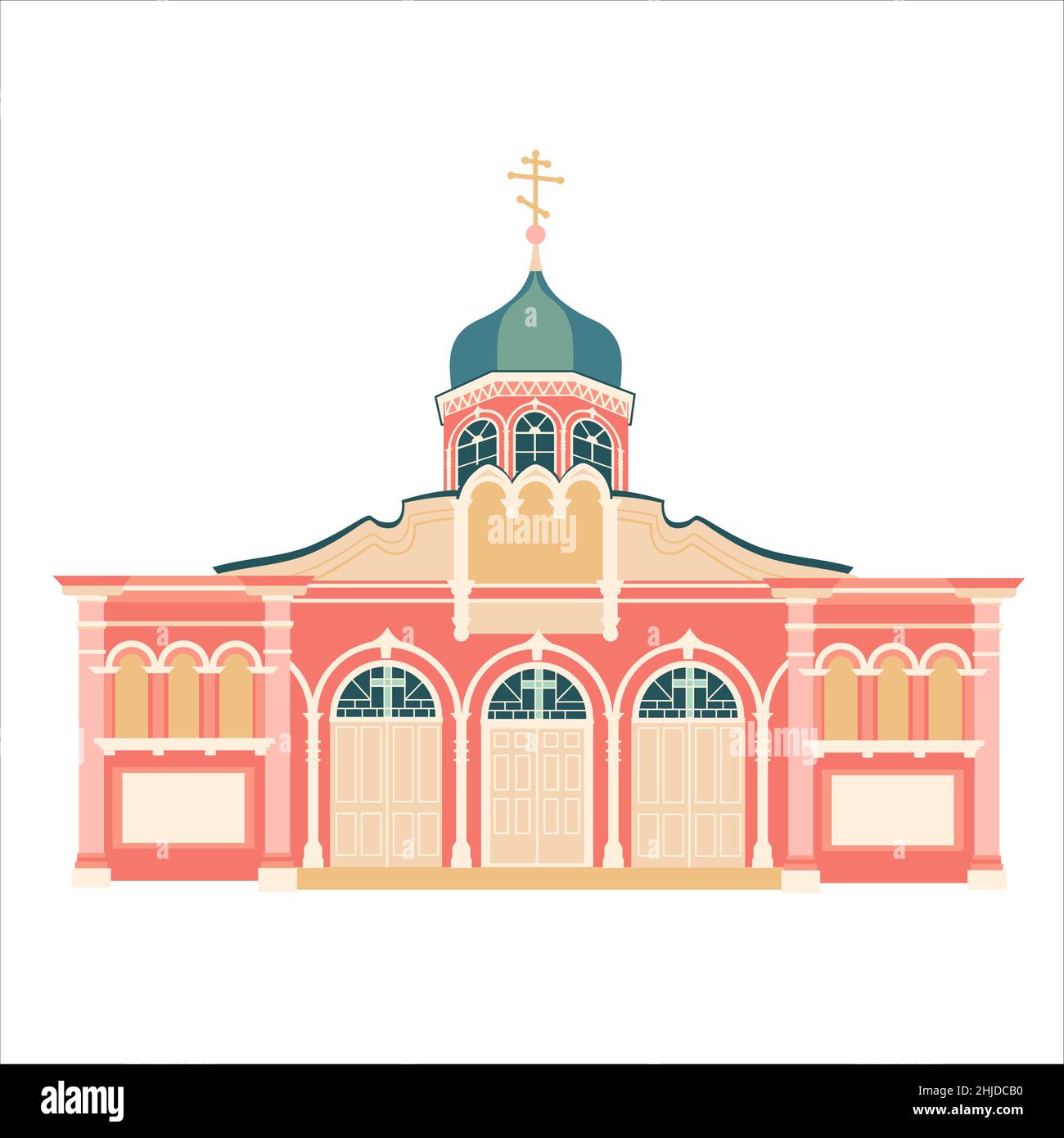 Medieval russian architecture style Stock Vector Images - Alamy