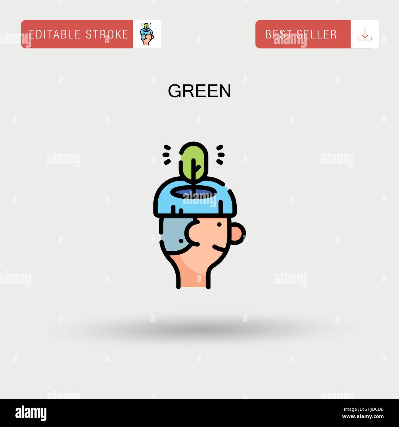 Beautiful view green tree Stock Vector Images - Alamy