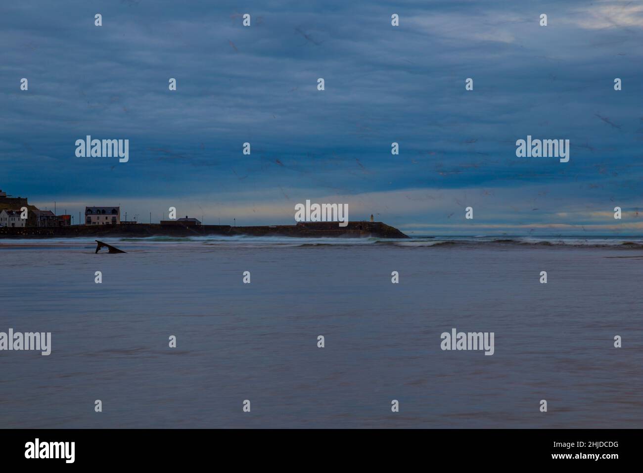 banff beach aberdeenshire scotland Stock Photo - Alamy