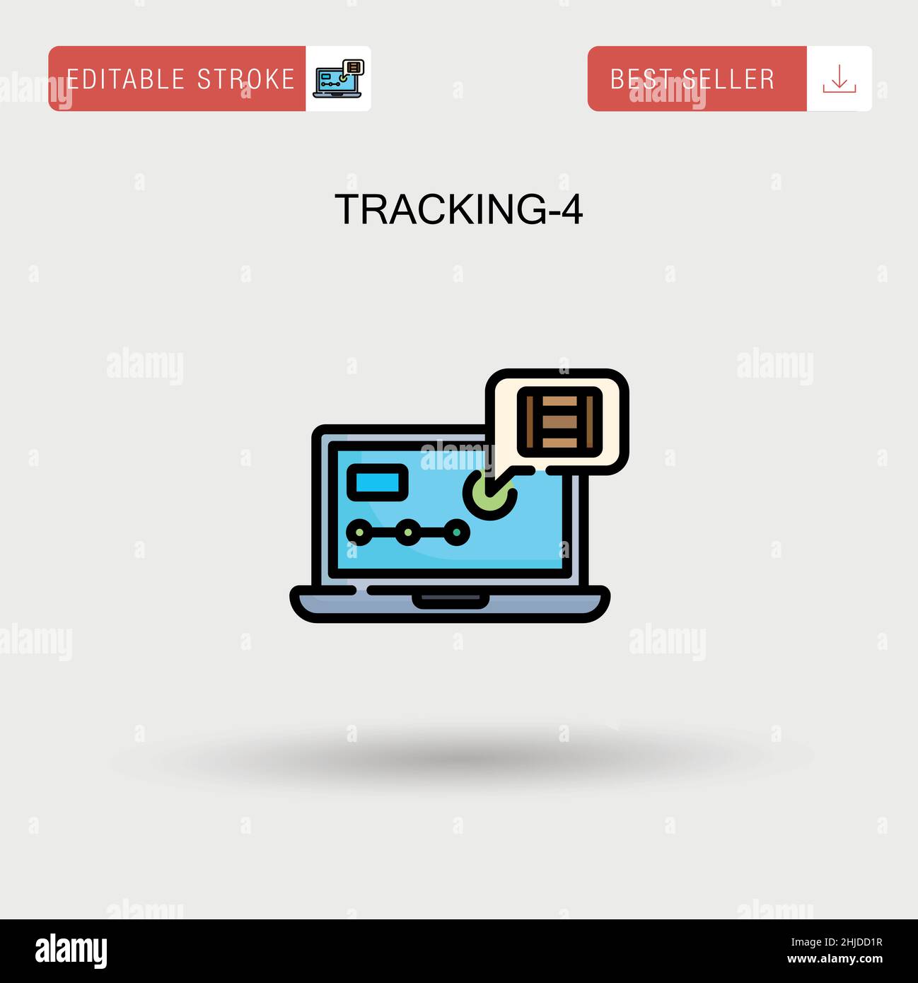 Tracking-4 Simple vector icon Stock Vector Image & Art - Alamy