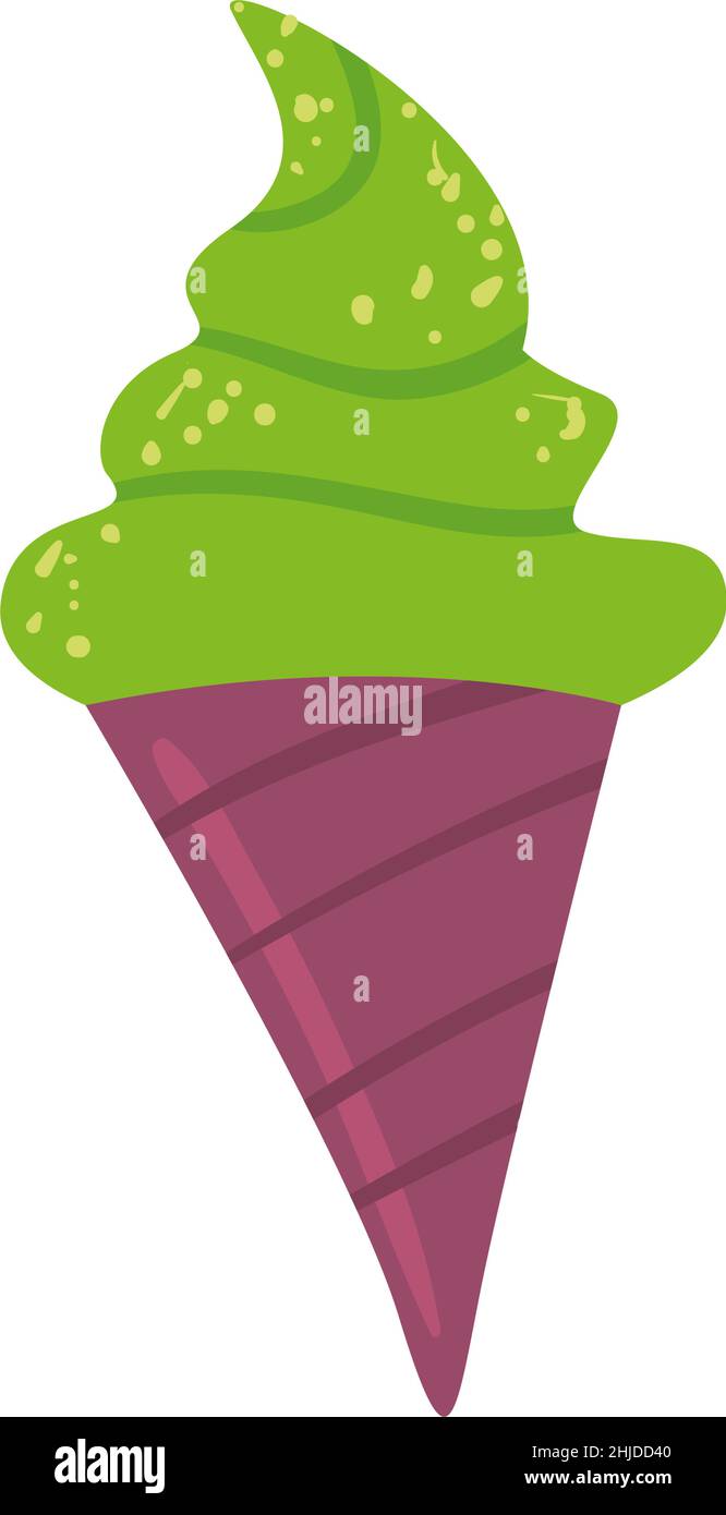 matcha ice cream over white Stock Vector Image & Art - Alamy