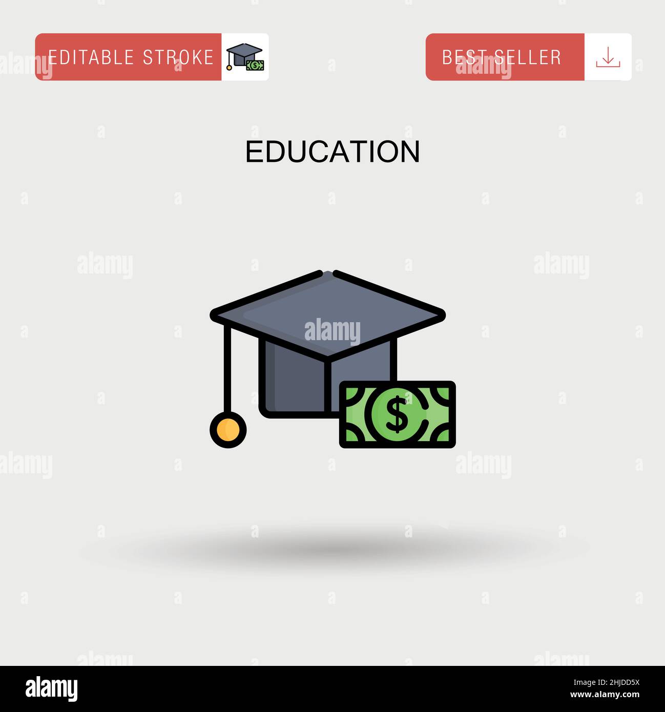 Education Simple vector icon Stock Vector Image & Art - Alamy