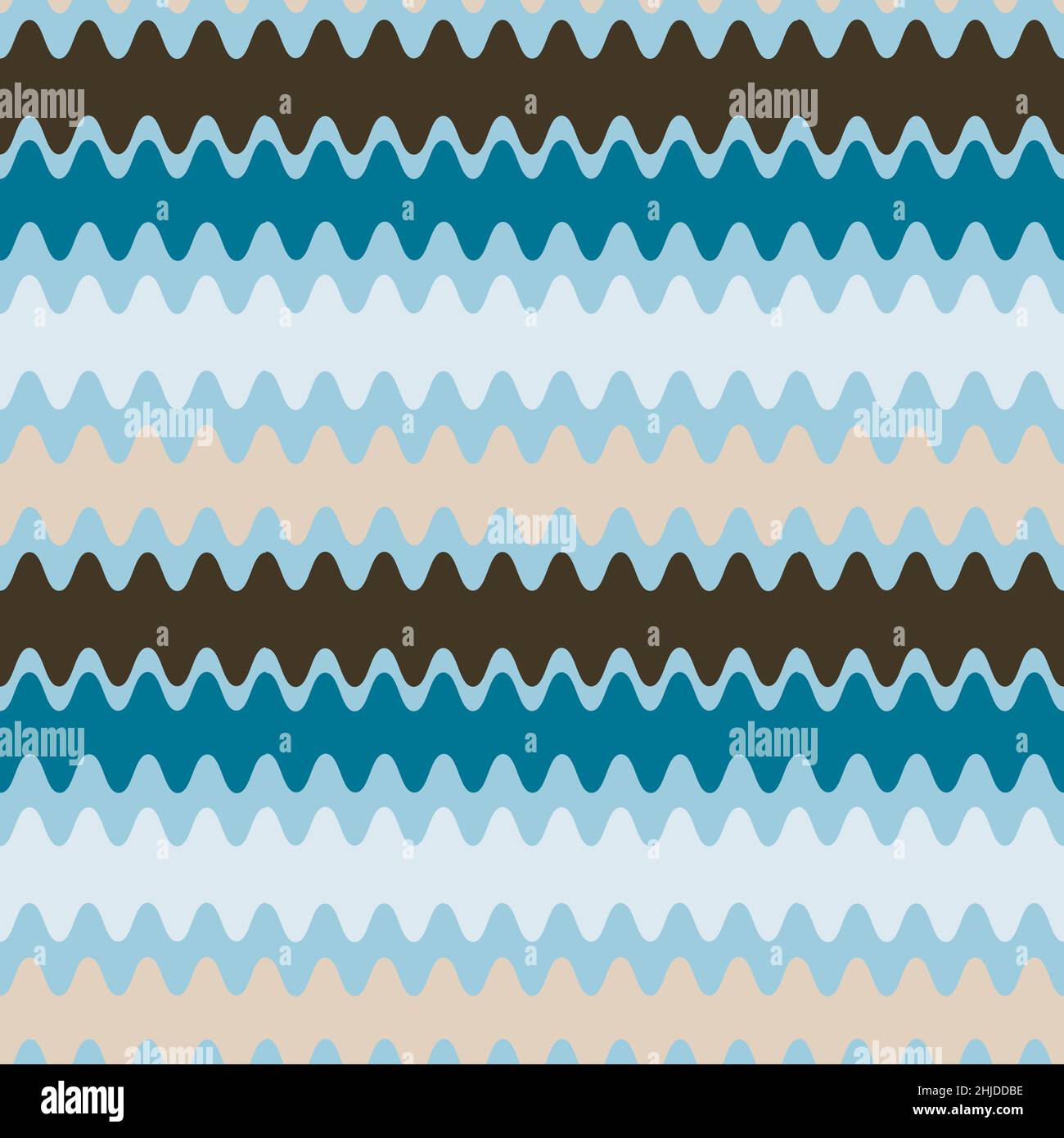 Seamless pattern on a square background - color waves. Geometry ...