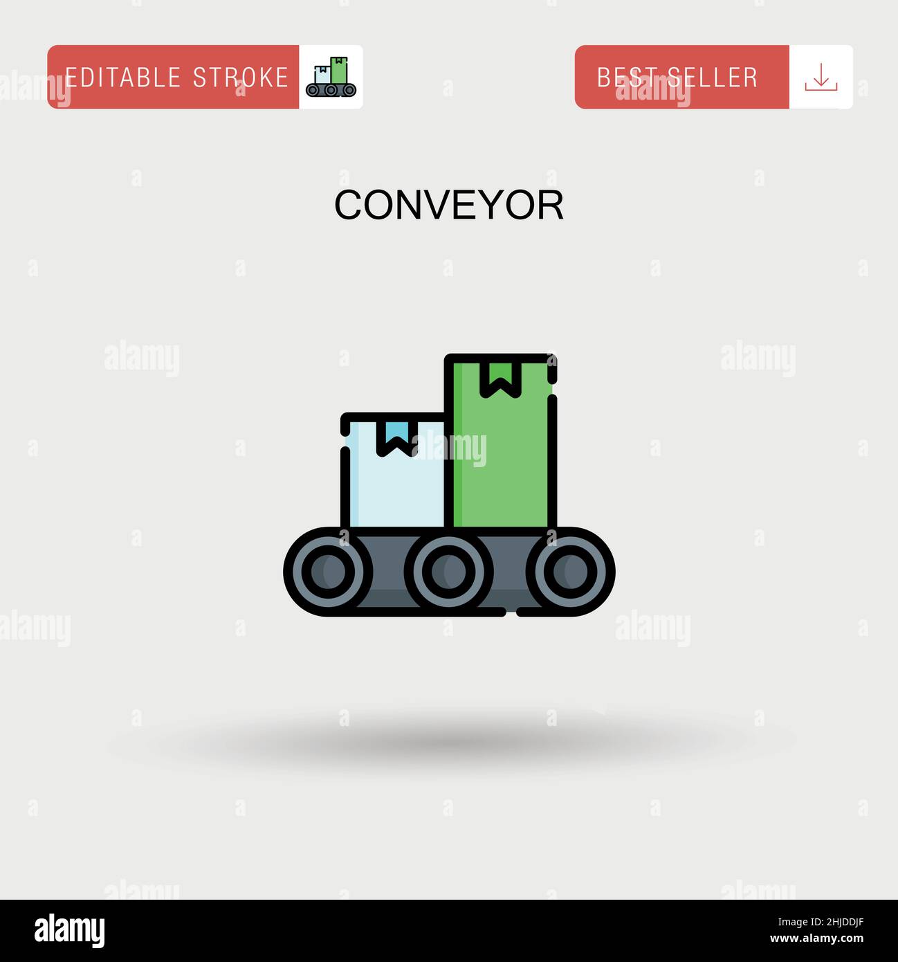 Industrial automated processing conveyor line Stock Vector Images - Alamy