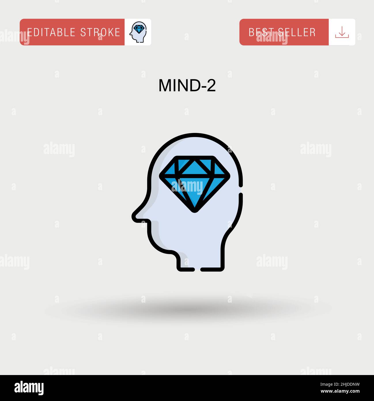 Mind-2 Simple vector icon Stock Vector Image & Art - Alamy
