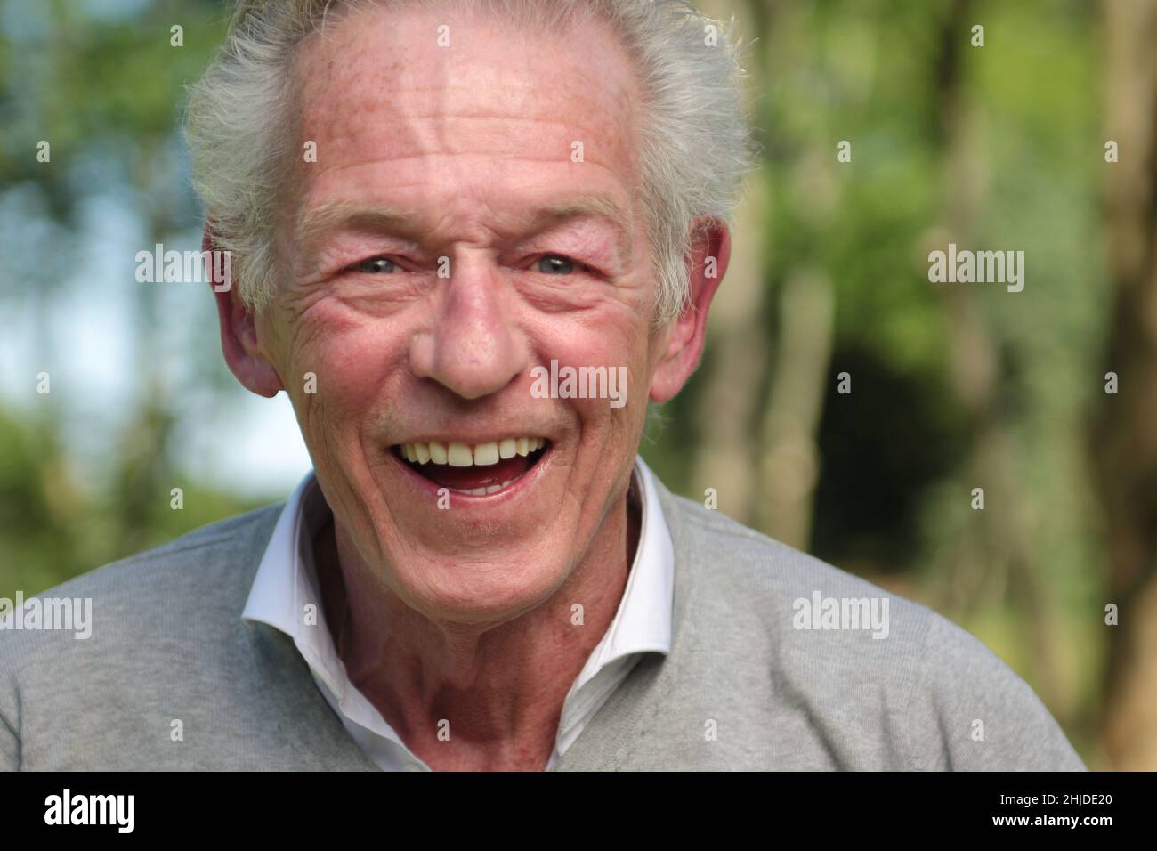Beautiful old man outside Stock Photo - Alamy