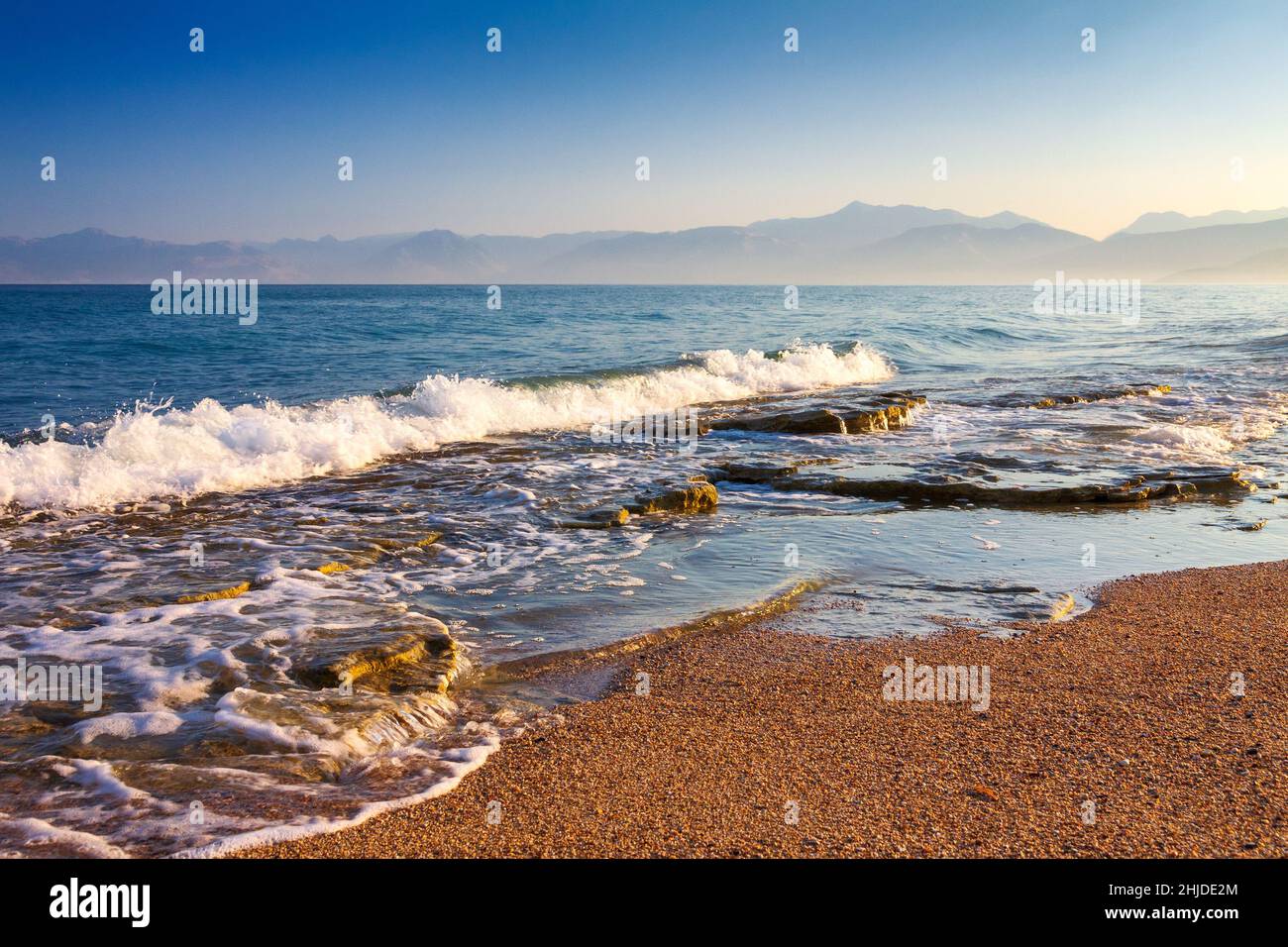 Corfu island greece beach scene from corfu hi-res stock photography and ...