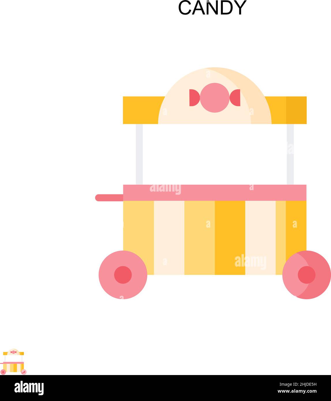 Candy Simple vector icon. Illustration symbol design template for web ...