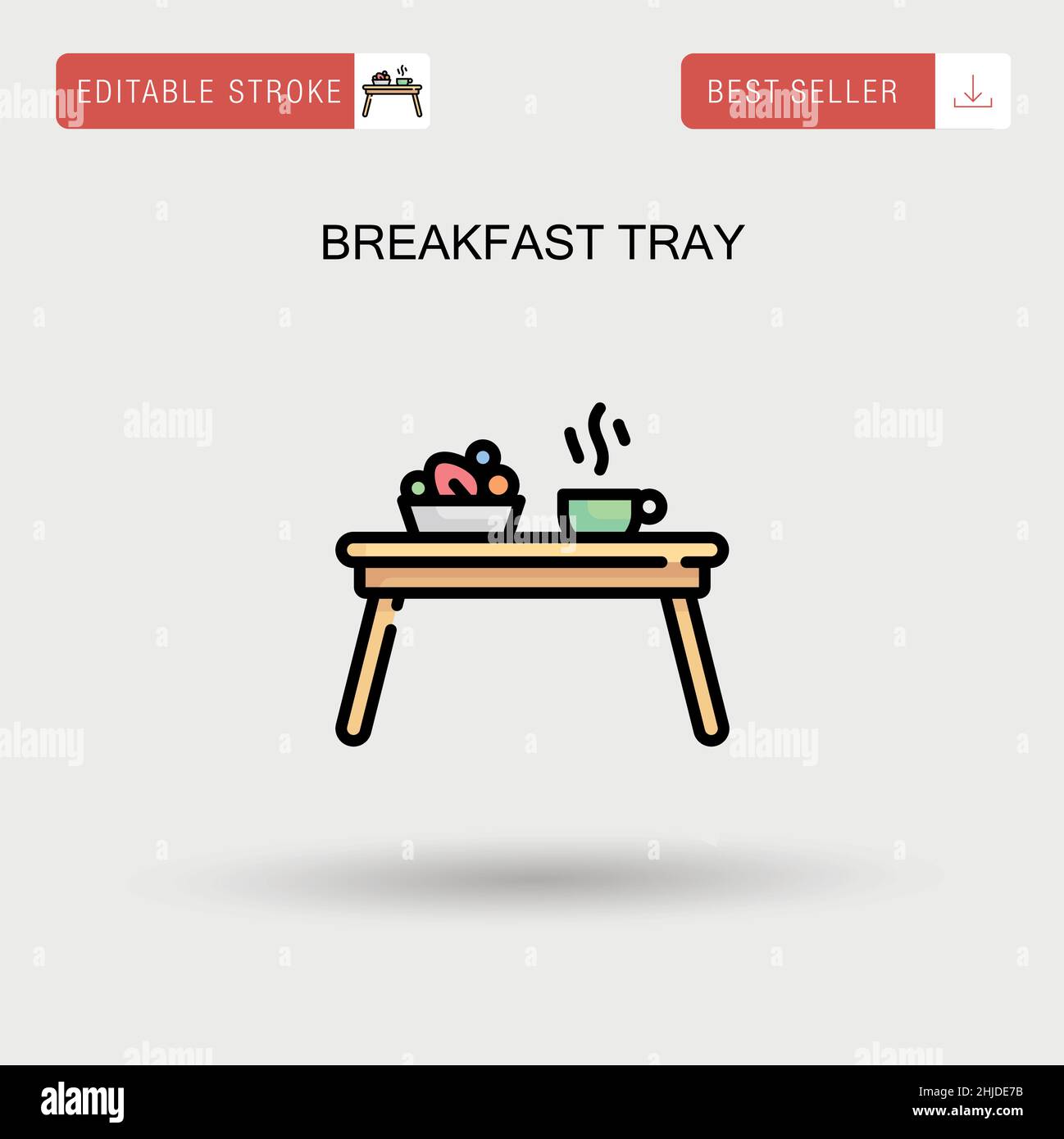 Bed tray table Stock Vector Images - Alamy