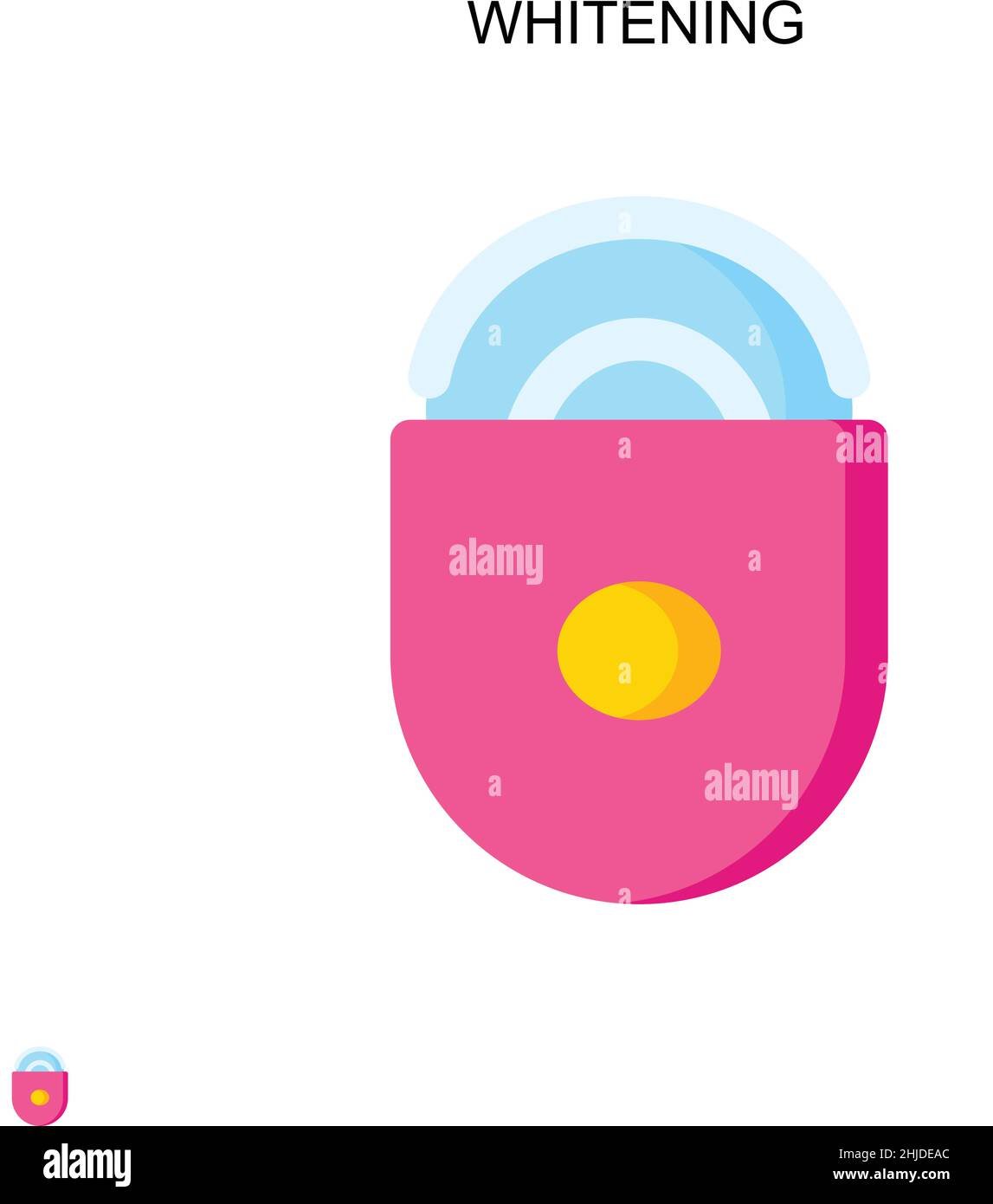 Whitening Simple vector icon. Illustration symbol design template for ...