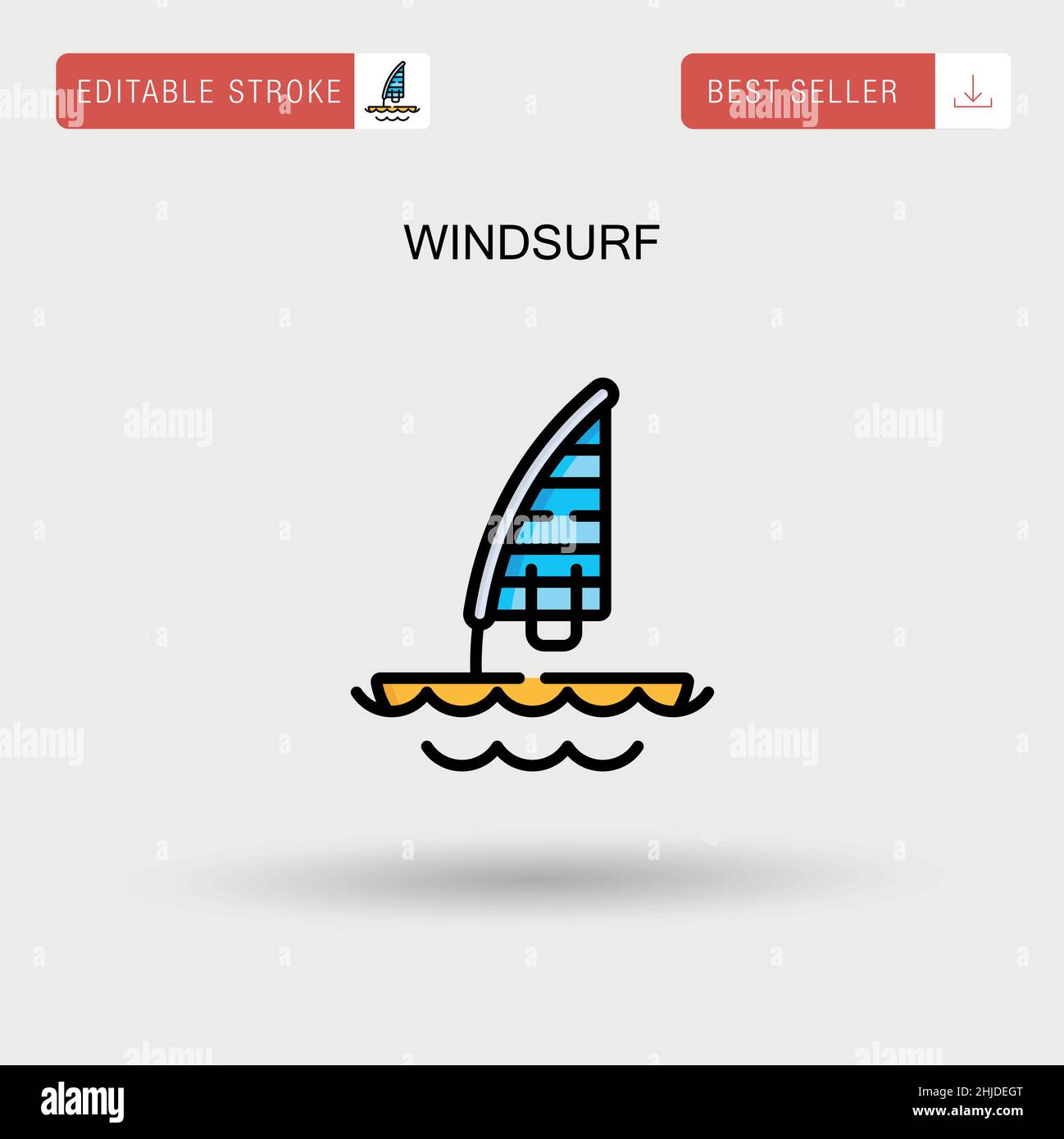 Windsurf sail Stock Vector Images - Alamy