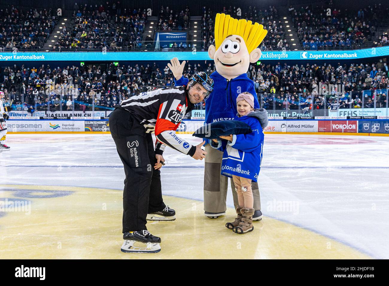 Mister Money during the National League Regular Season ice hockey game ...