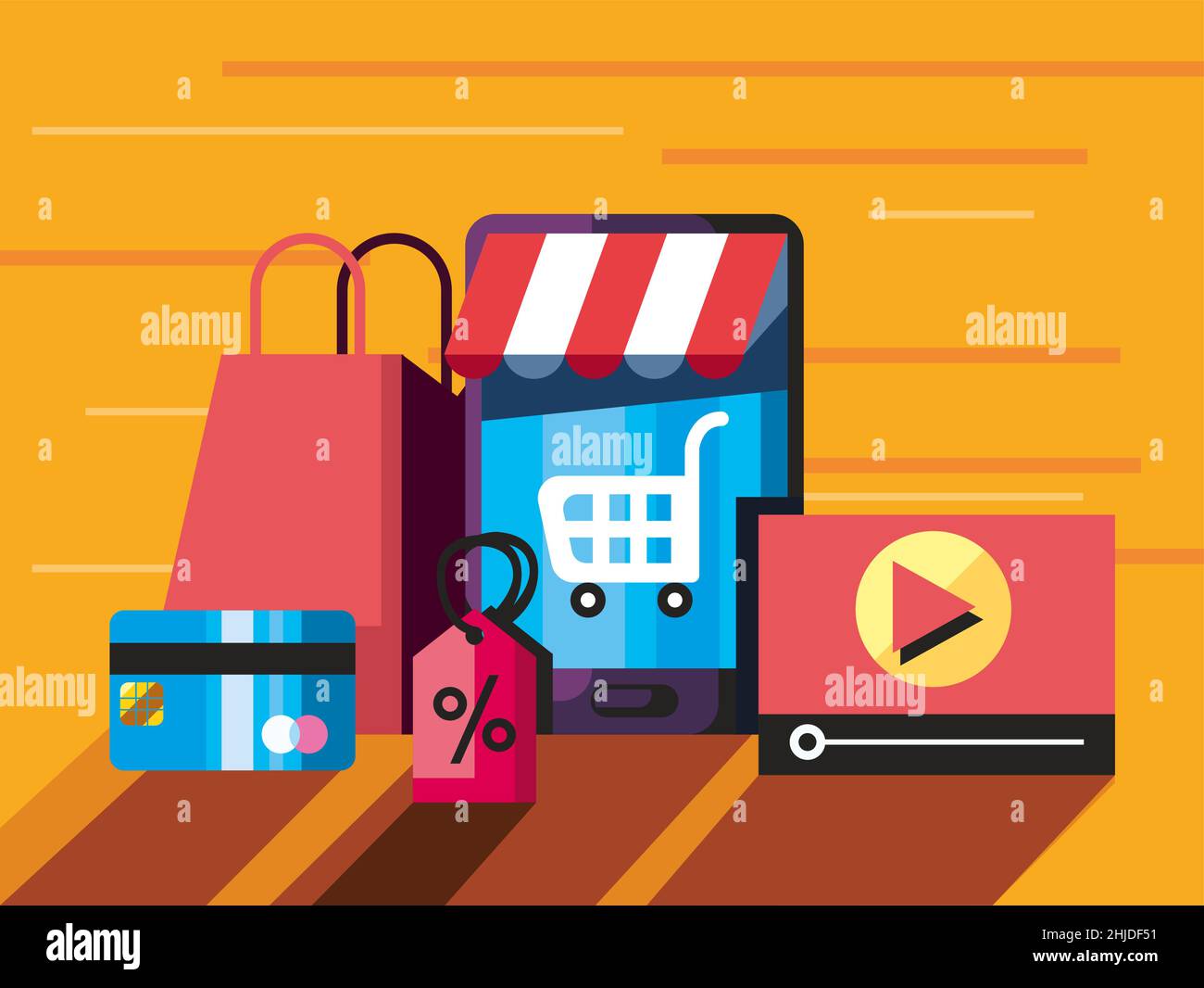 Shop local poster label Stock Vector Images - Alamy