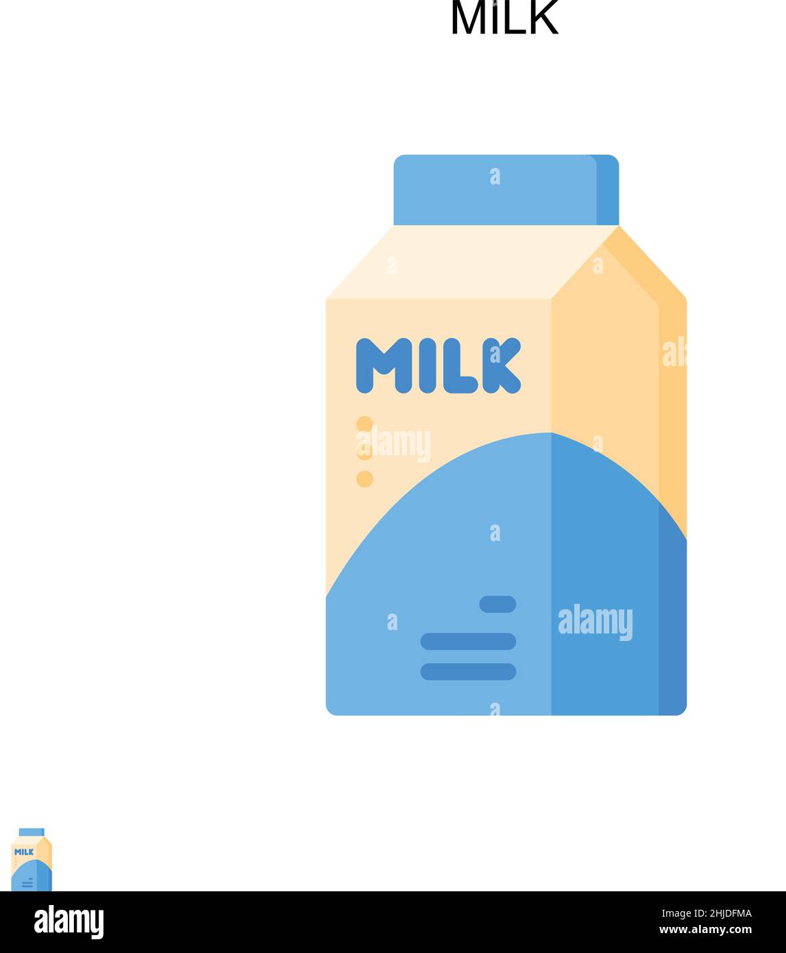 Milk Simple vector icon. Illustration symbol design template for web ...