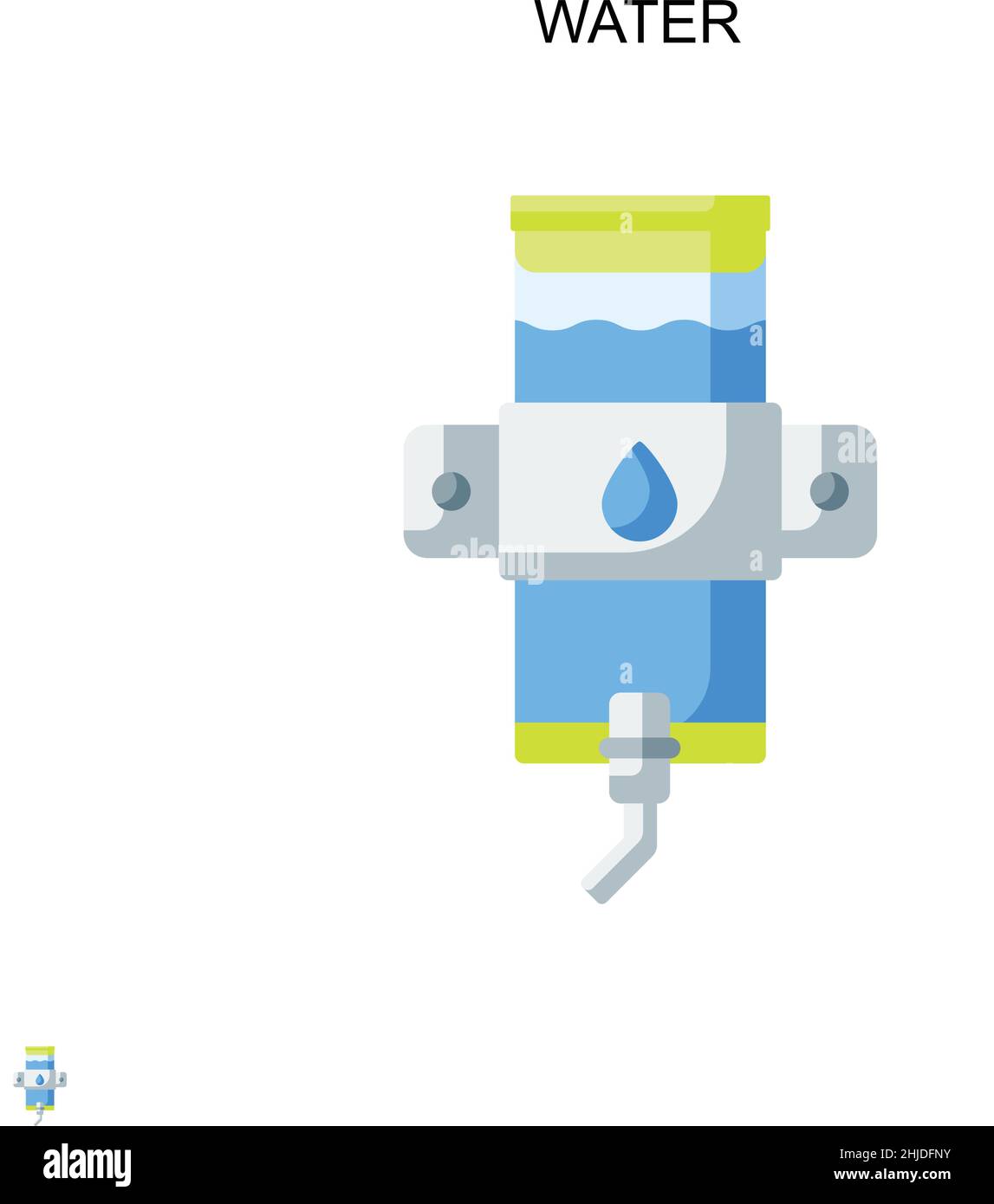 Water Simple vector icon. Illustration symbol design template for web ...