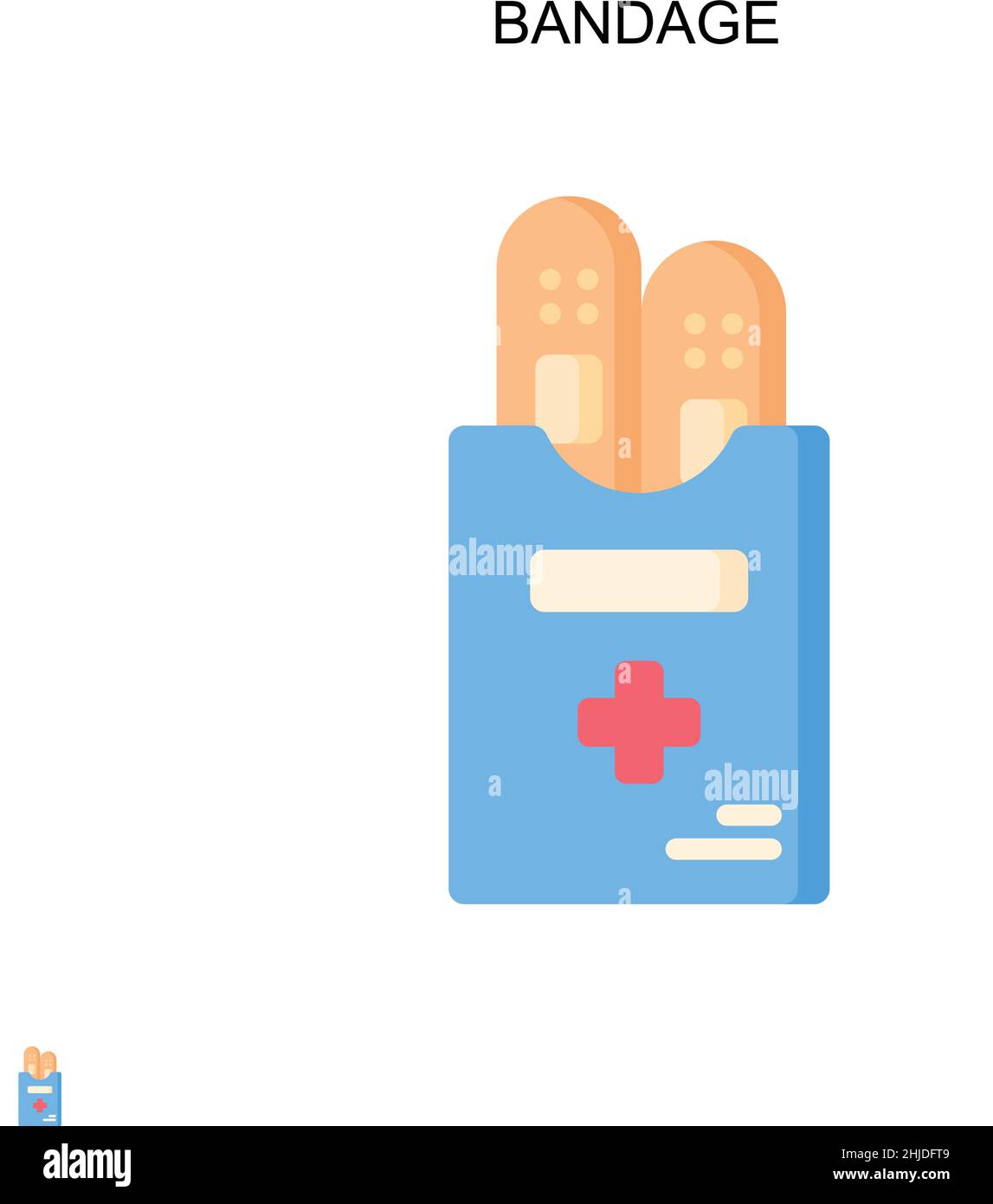 Injury leg bandage first aid vector accident medical hi-res stock ...