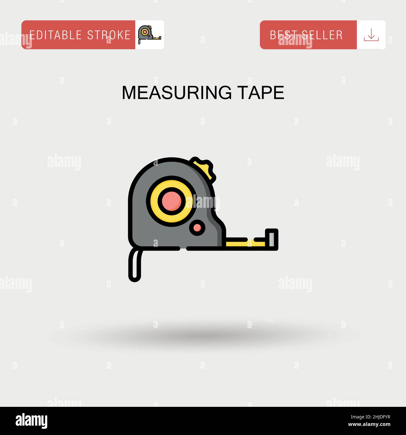 Measuring tape Simple vector icon Stock Vector Image & Art - Alamy