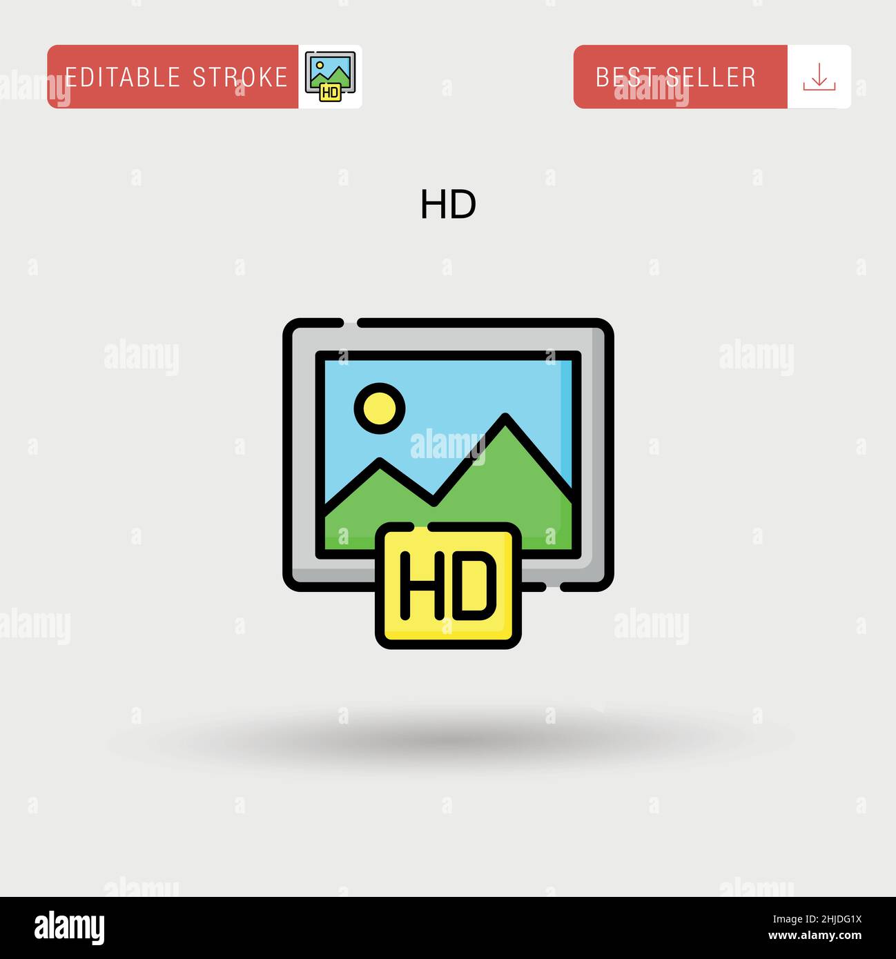 Hd Simple vector icon Stock Vector Image & Art - Alamy