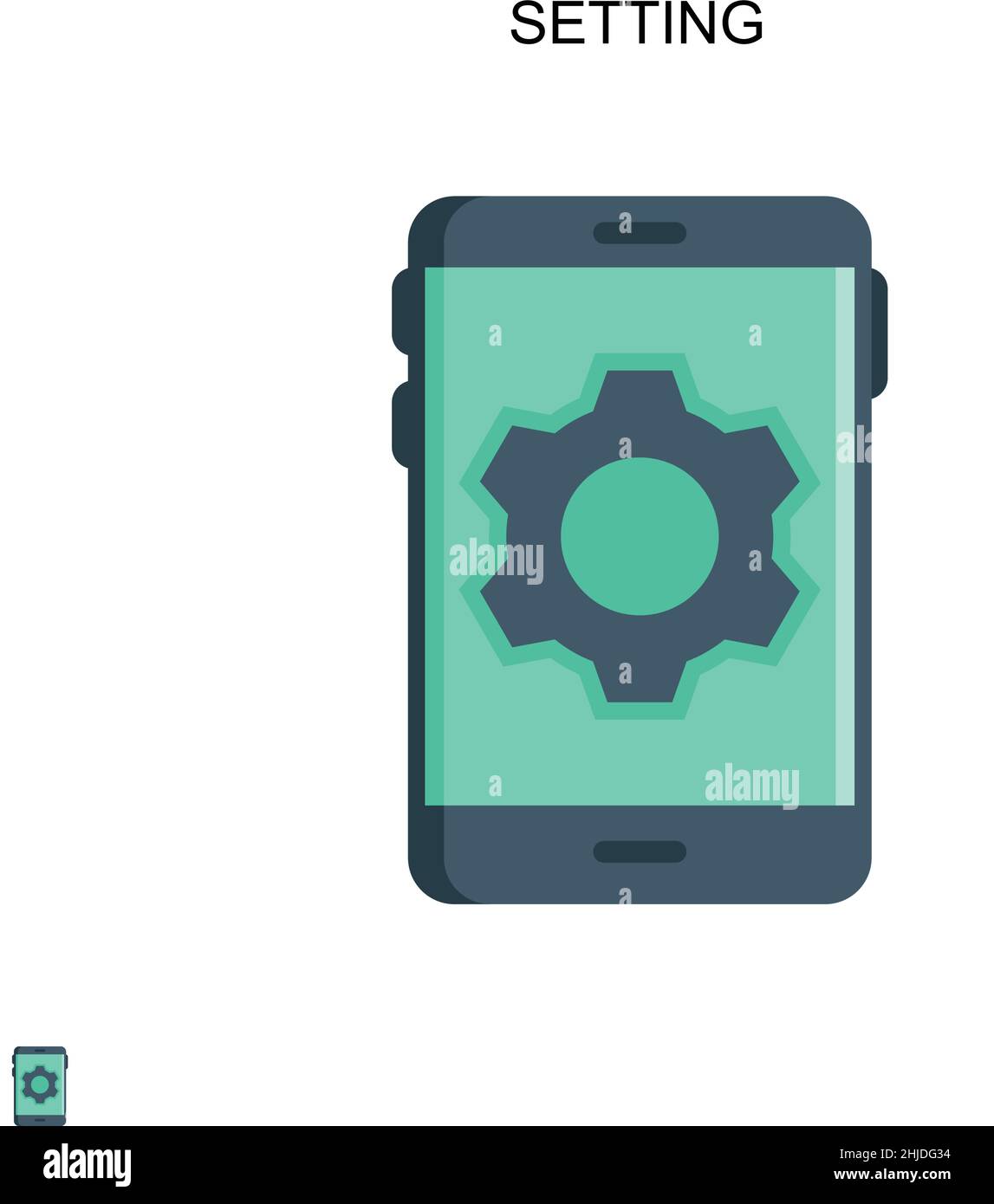 Setting Simple vector icon. Illustration symbol design template for web ...