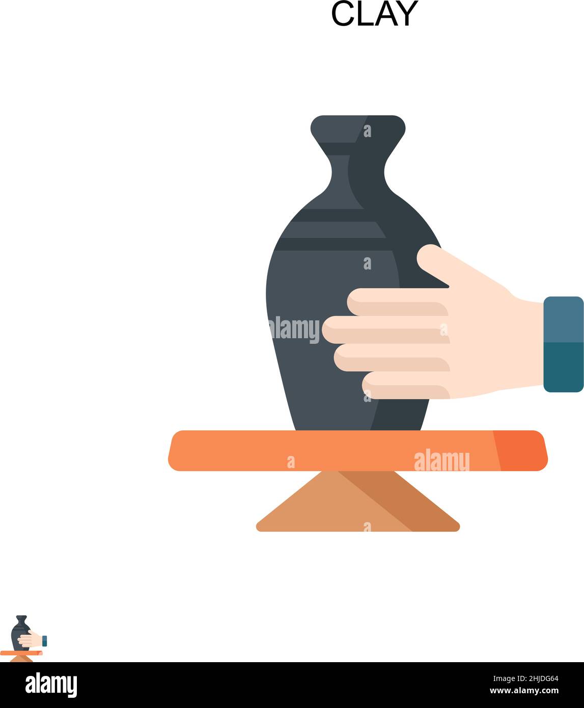 Clay Simple vector icon. Illustration symbol design template for web ...