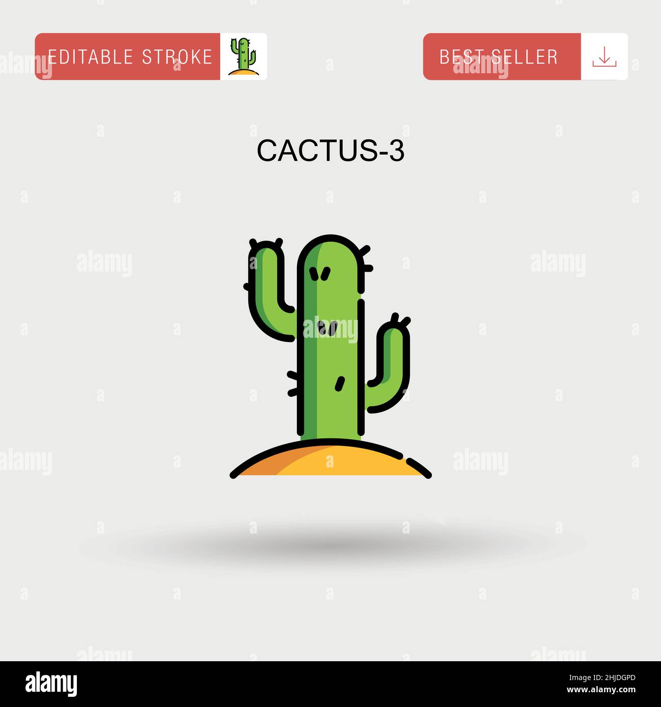 Modern cactus plant design Stock Vector Images - Alamy