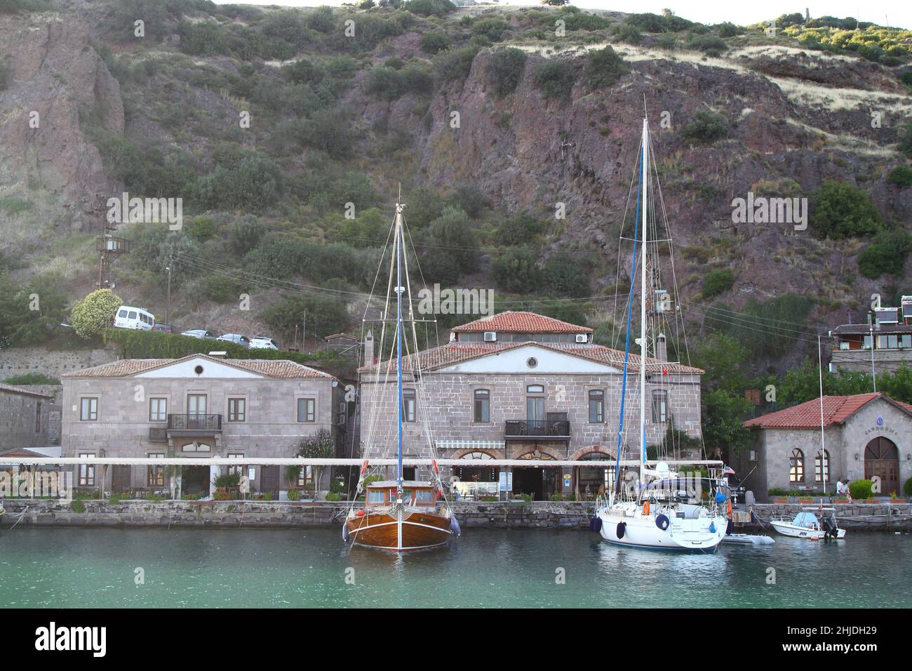 Canakkale, Turkey - 24 June 2014 : Assos, also known as Behramkale or ...
