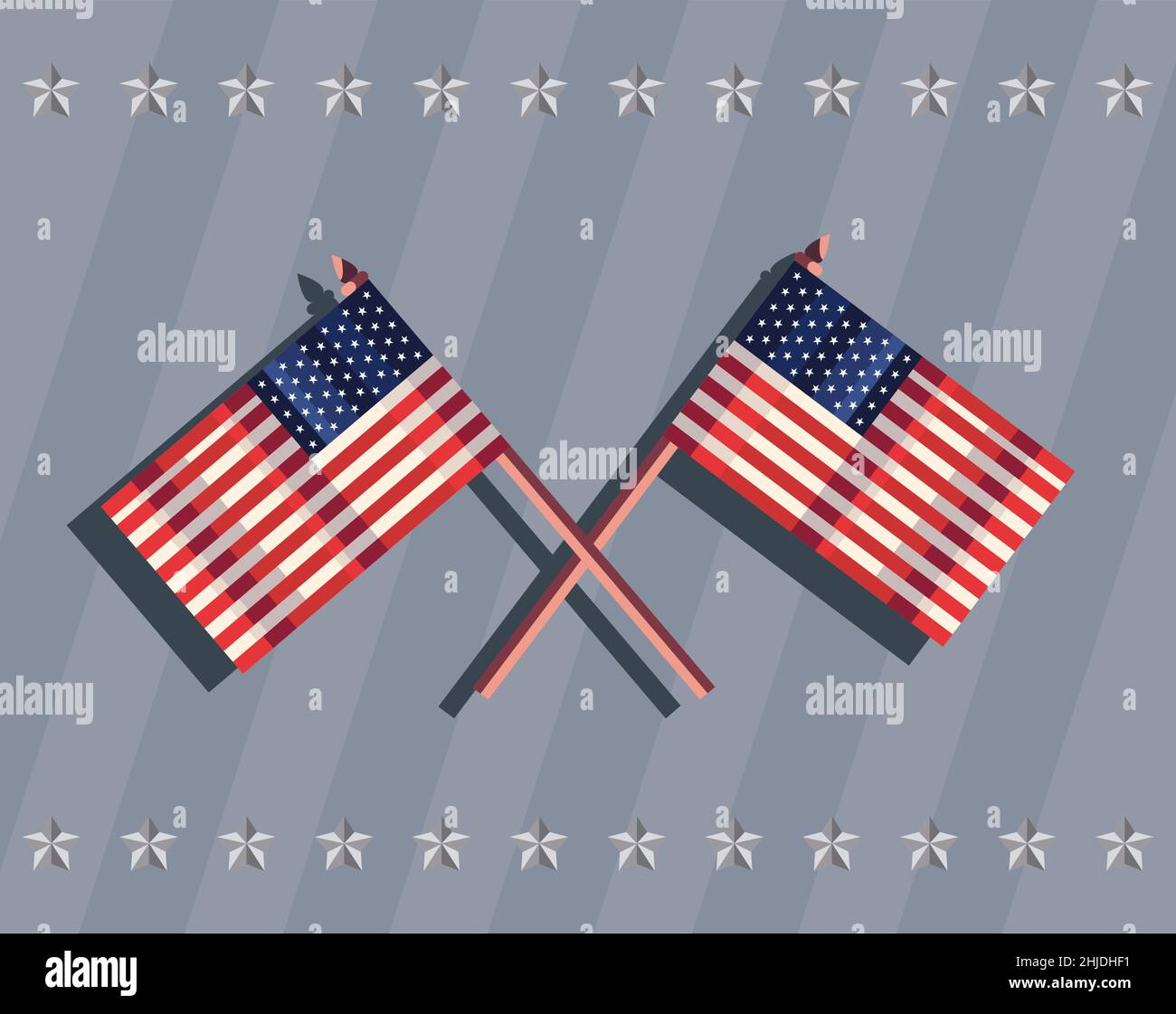 two american banners and stars Stock Vector Image & Art - Alamy
