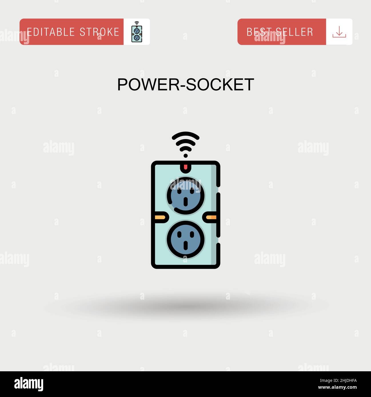 Power socket symbol Stock Vector Images - Alamy