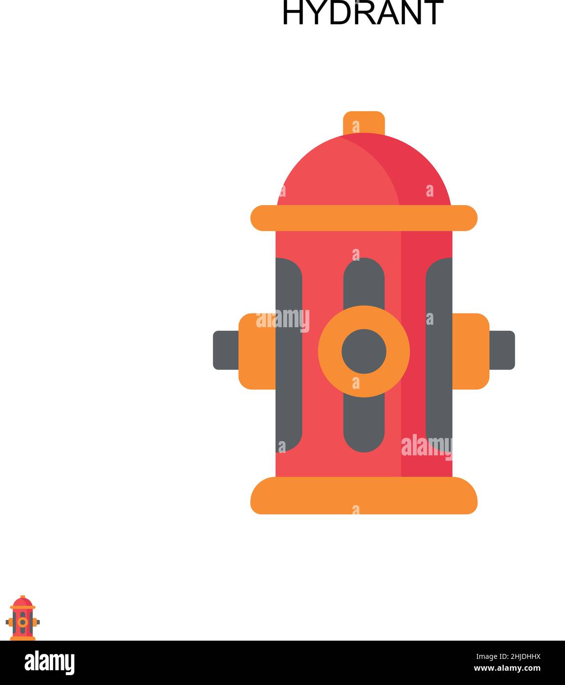 Hydrant Simple vector icon. Illustration symbol design template for web ...