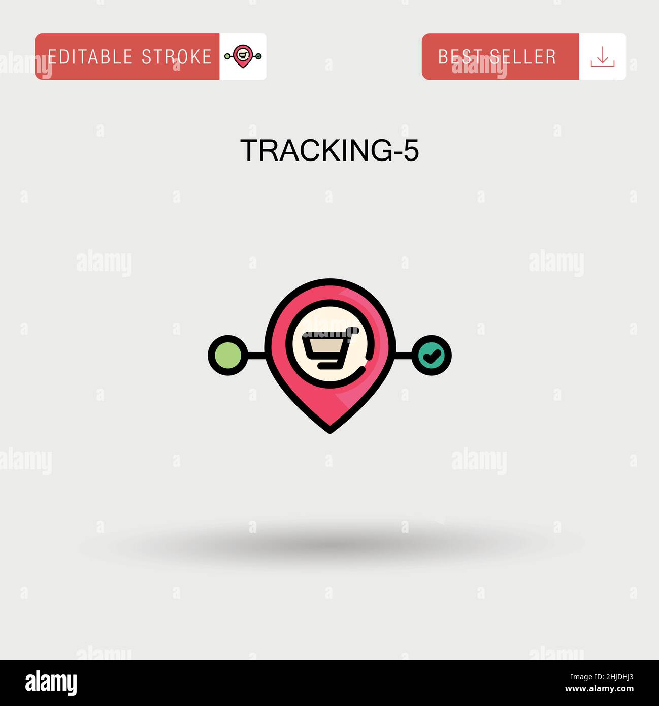 Tracking-5 Simple vector icon Stock Vector Image & Art - Alamy