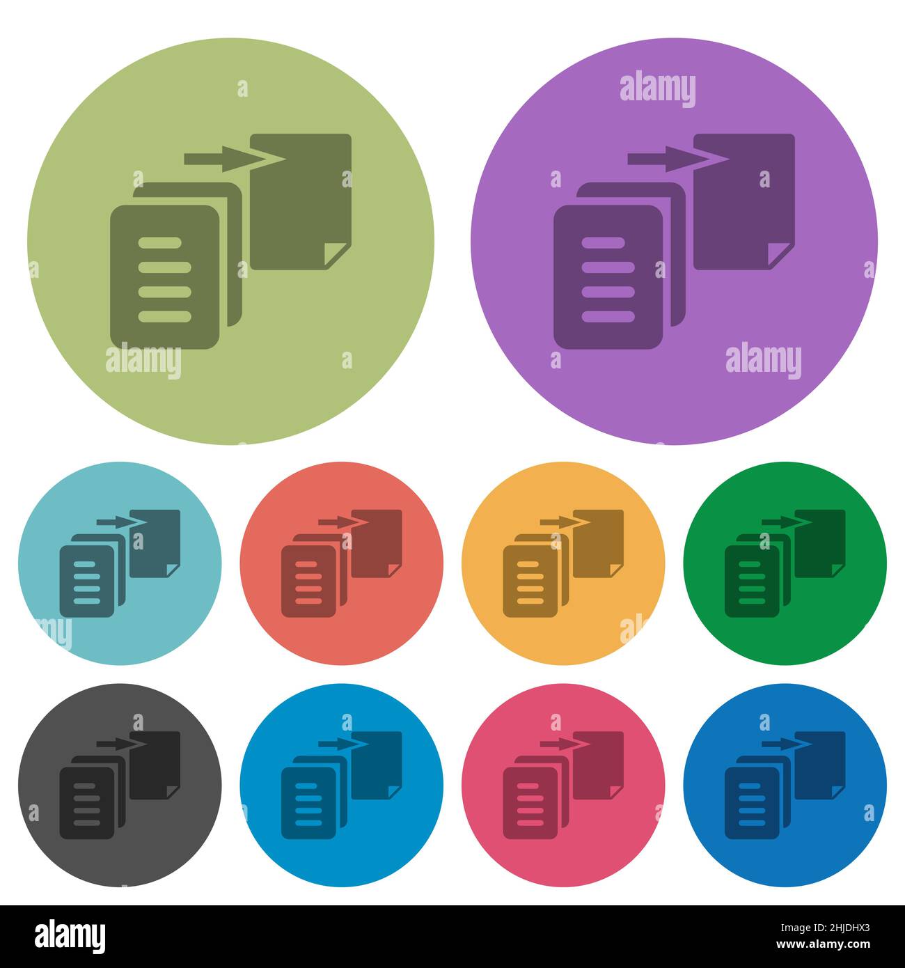 Documents solid icons file hi-res stock photography and images - Alamy