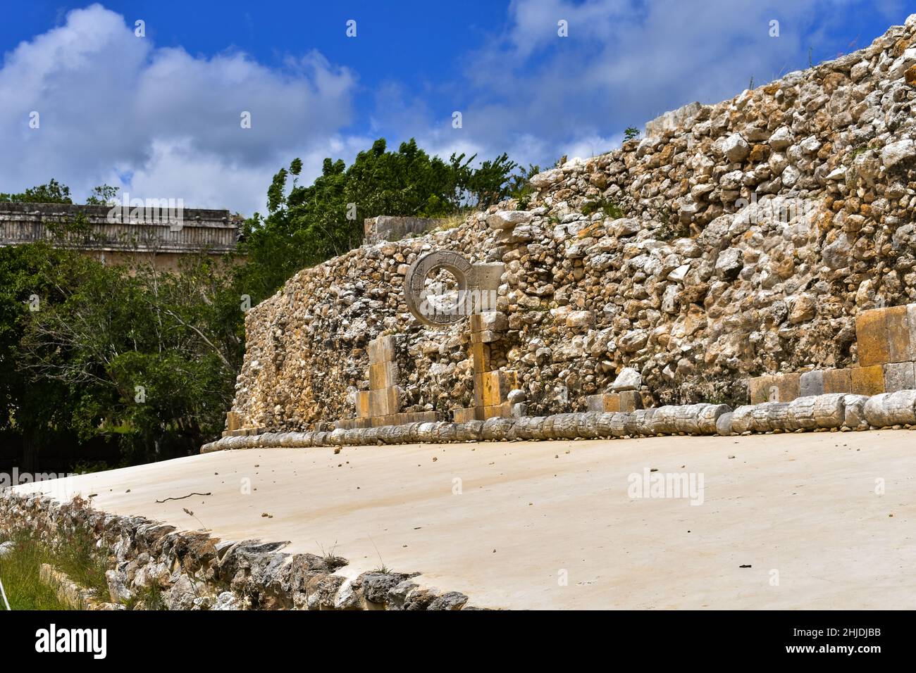 The ball playground on the Maya site Uxmal Stock Photo - Alamy
