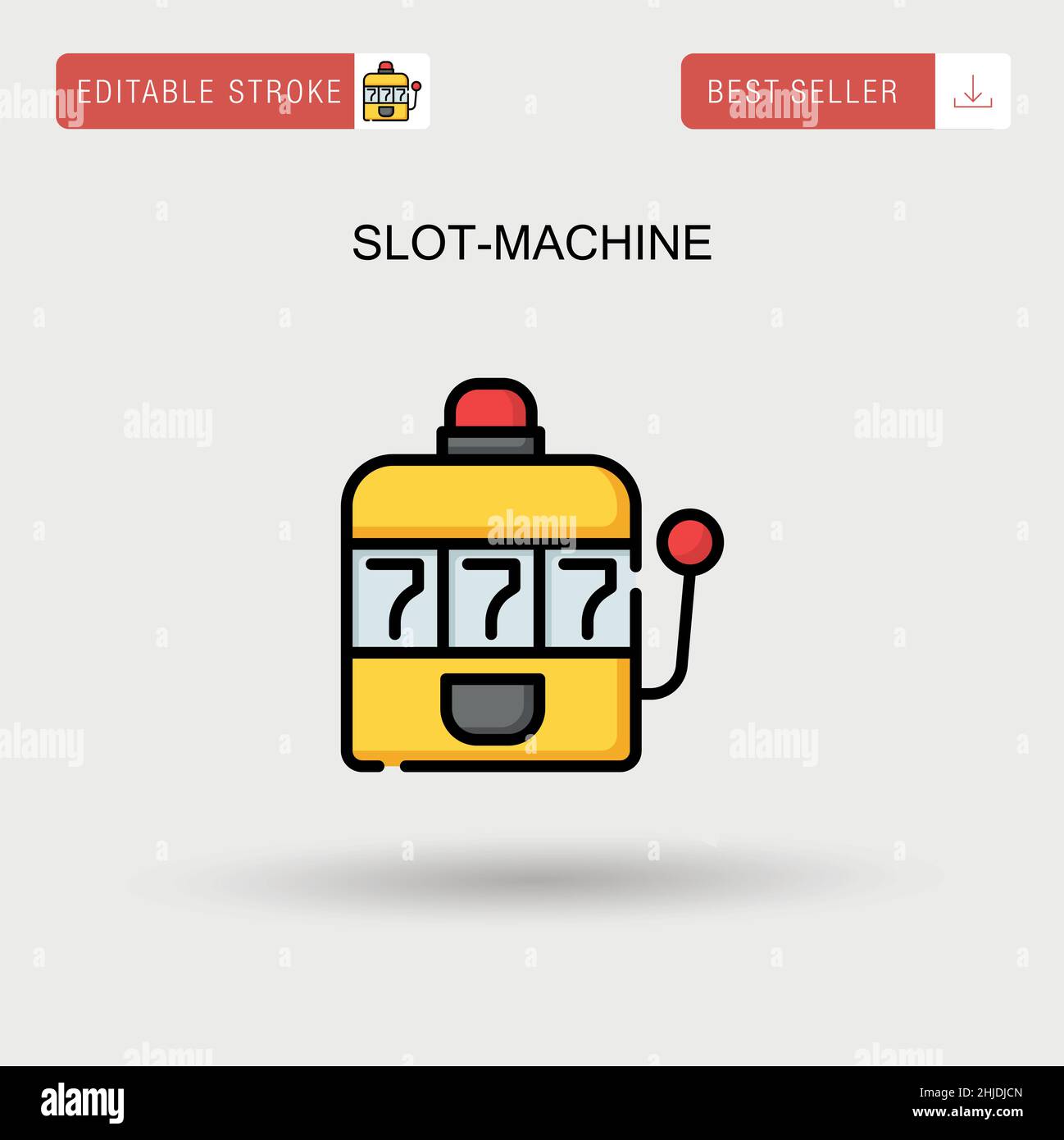 Slot machine win coin Stock Vector Images - Alamy
