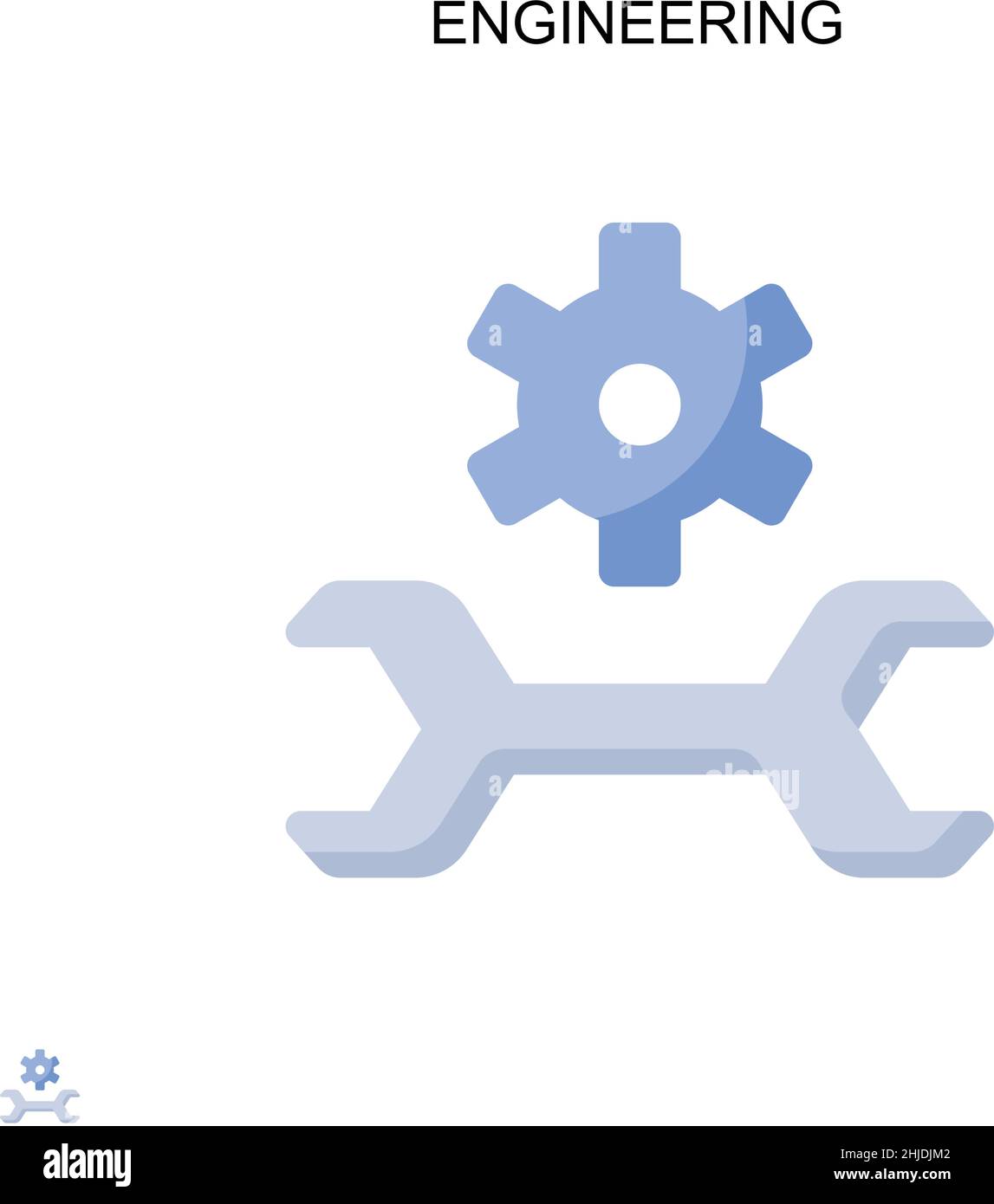 Engineering Simple vector icon. Illustration symbol design template for ...