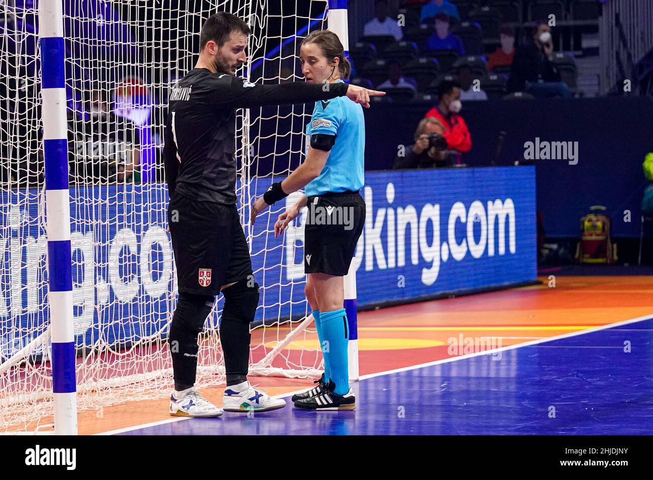 AMSTERDAM, NETHERLANDS - JANUARY 28: Nemanja Momcilovic of Serbia ...