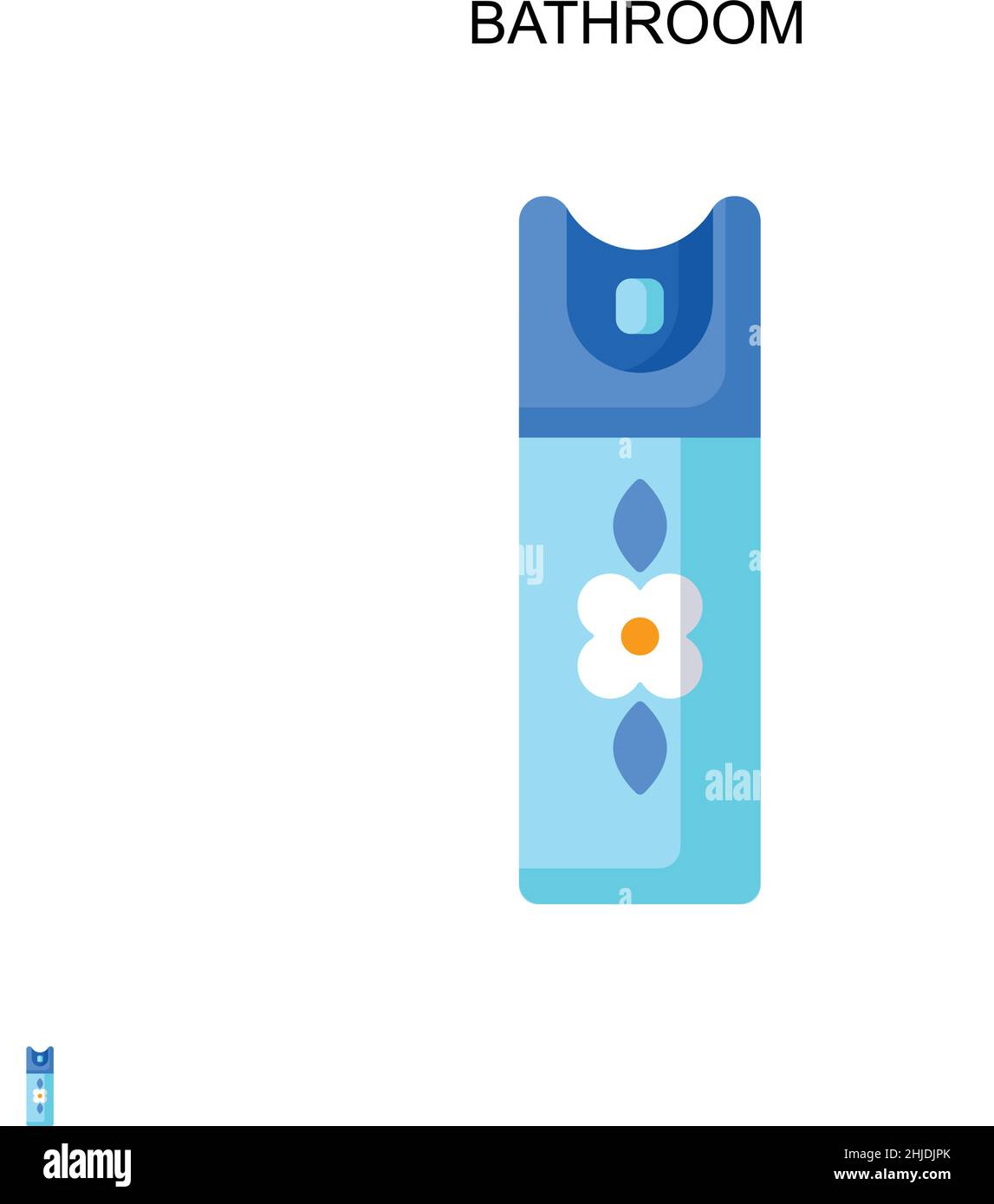 Bathroom Simple vector icon. Illustration symbol design template for ...