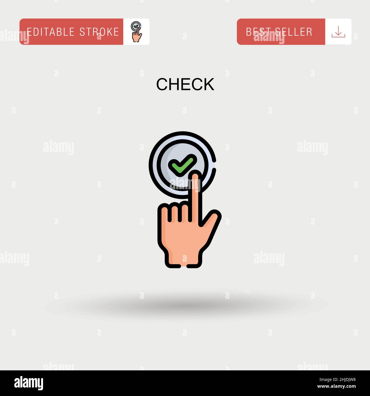 Check mark color icon hi-res stock photography and images - Alamy