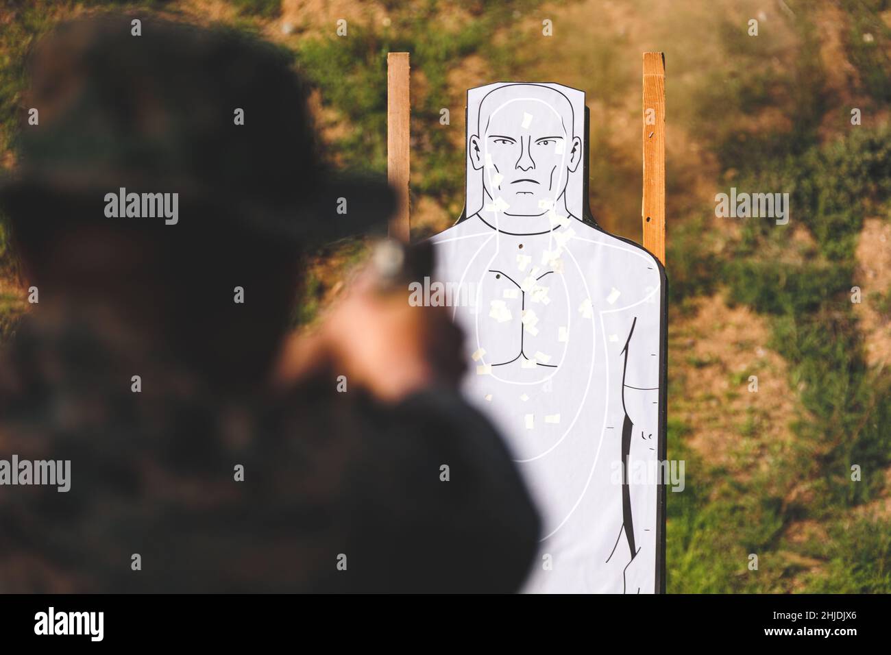 A U.S. Marine competes during the Depot Competition-In-Arms Program at ...